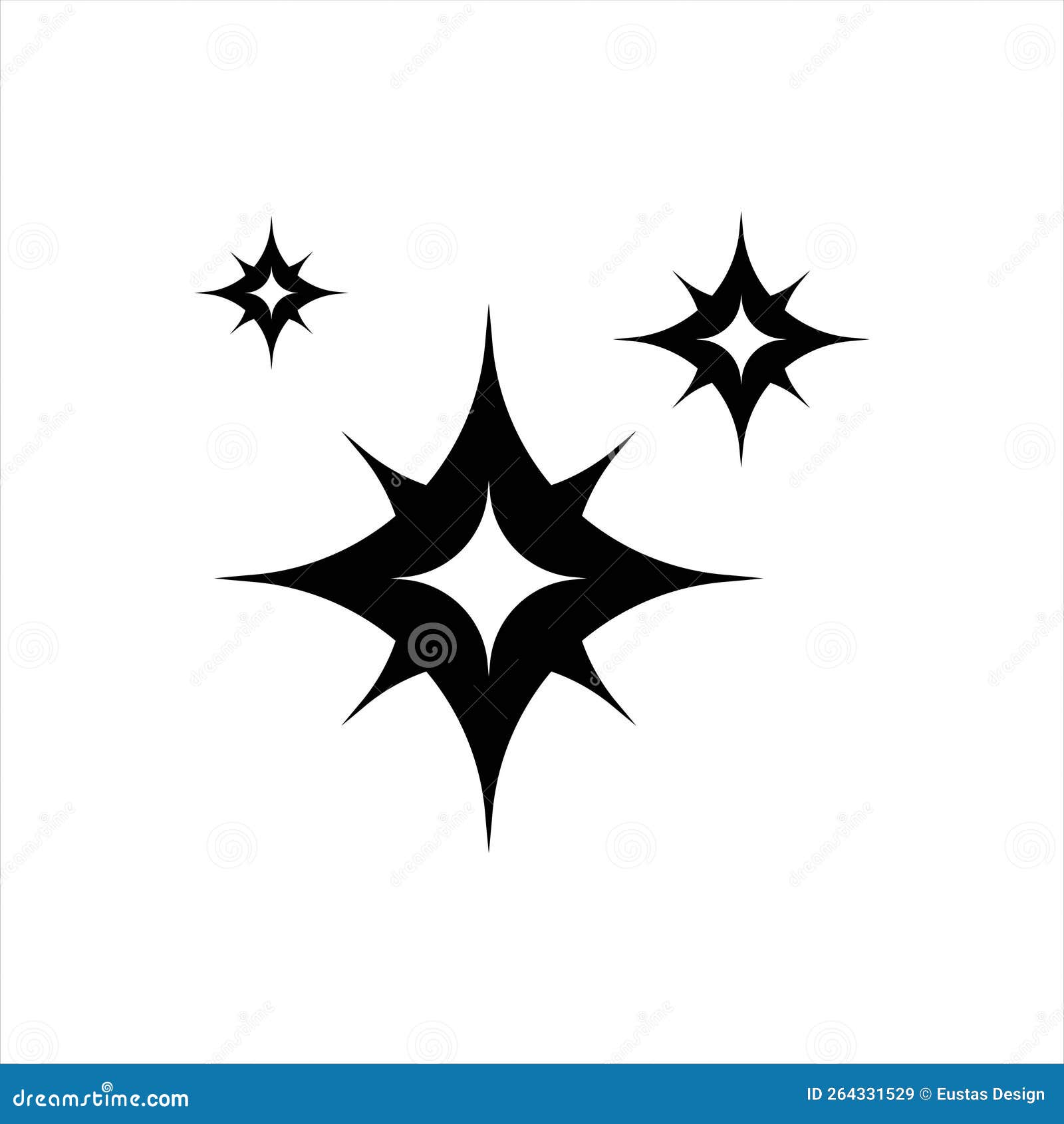 Sparkle Star Icon Vector stock vector. Illustration of vector - 264331529