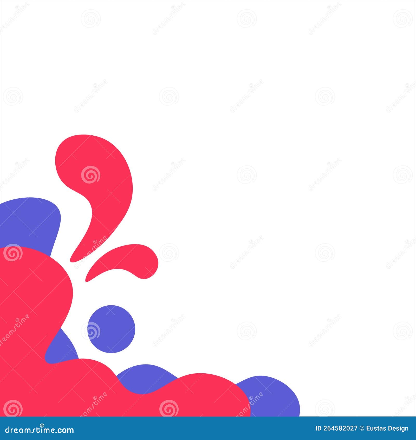 Liquid Corner Bubble stock vector. Illustration of line - 264582027