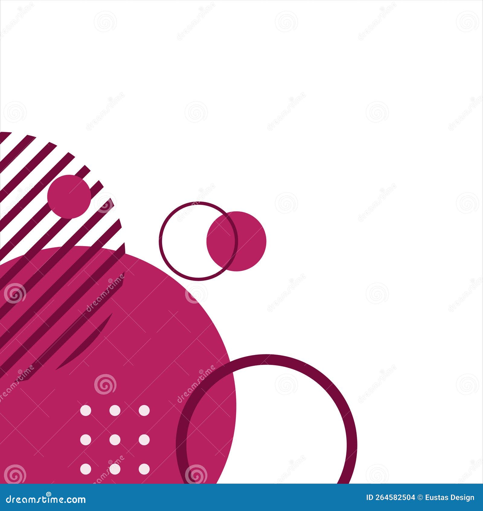 Memphis Bubble Corner Border Stock Vector - Illustration of cartoon ...