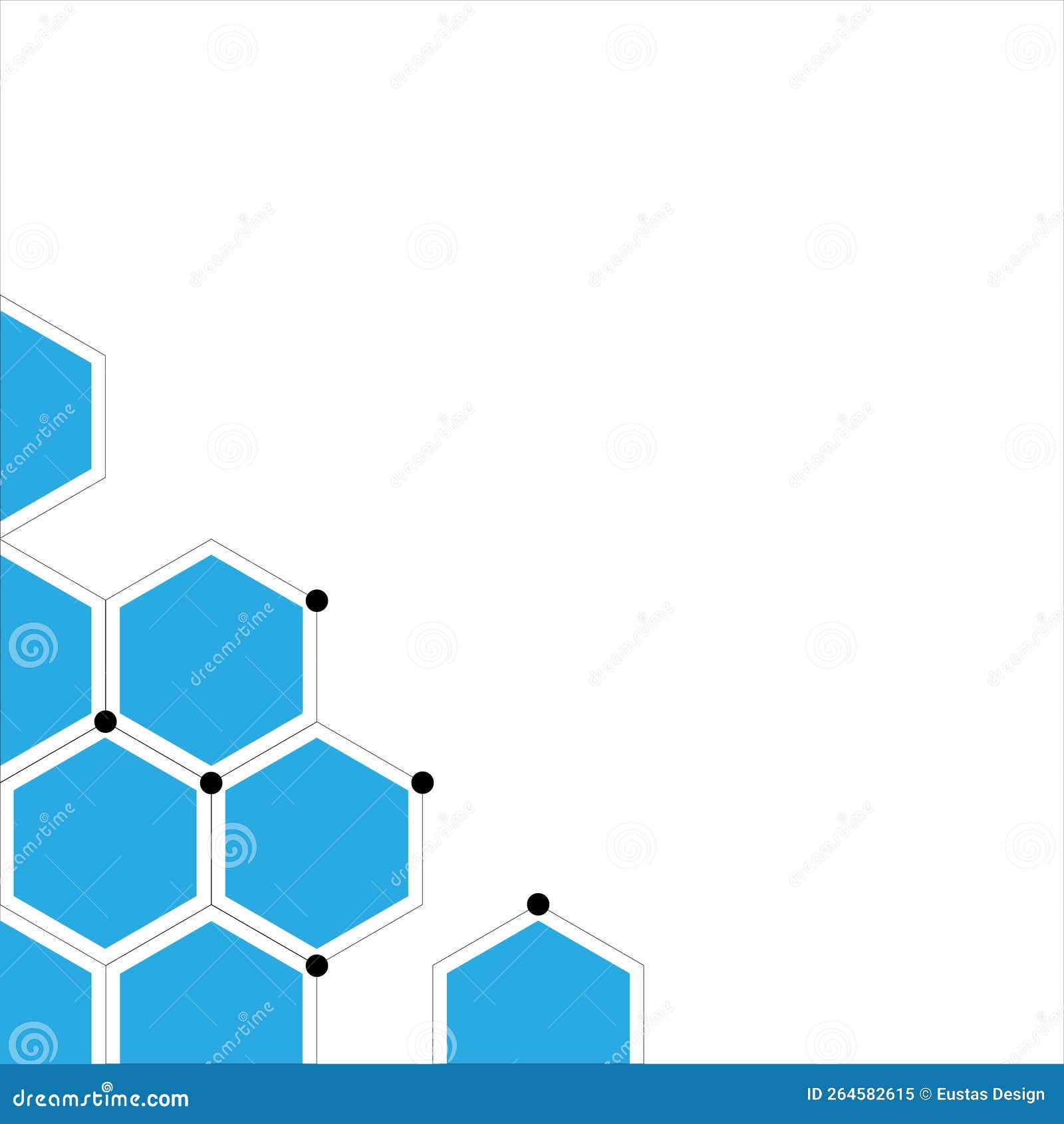 Hexagon Edge Corner Border stock vector. Illustration of design - 264582615