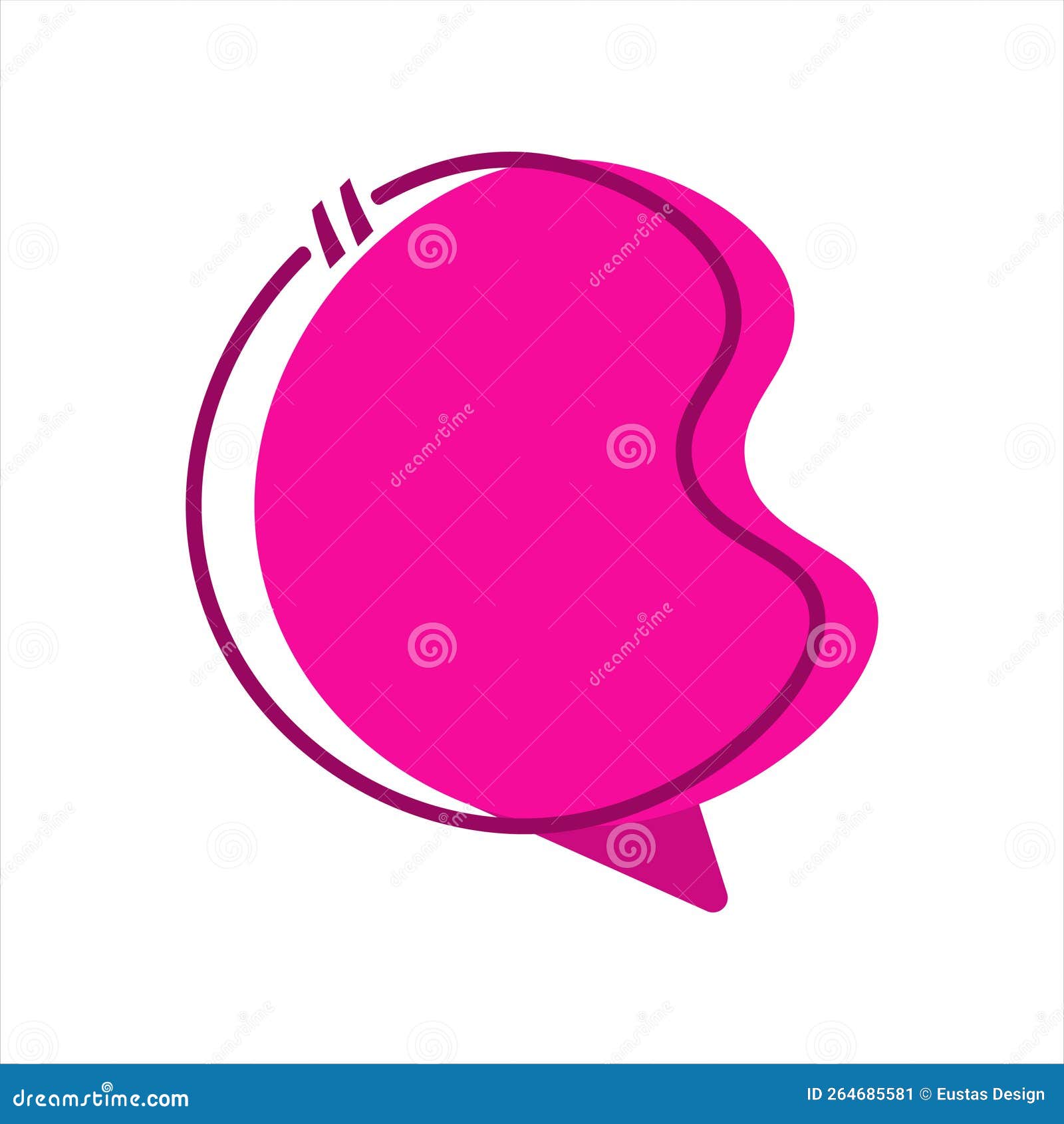 Vector Buble Text Box stock vector. Illustration of purple - 264685581