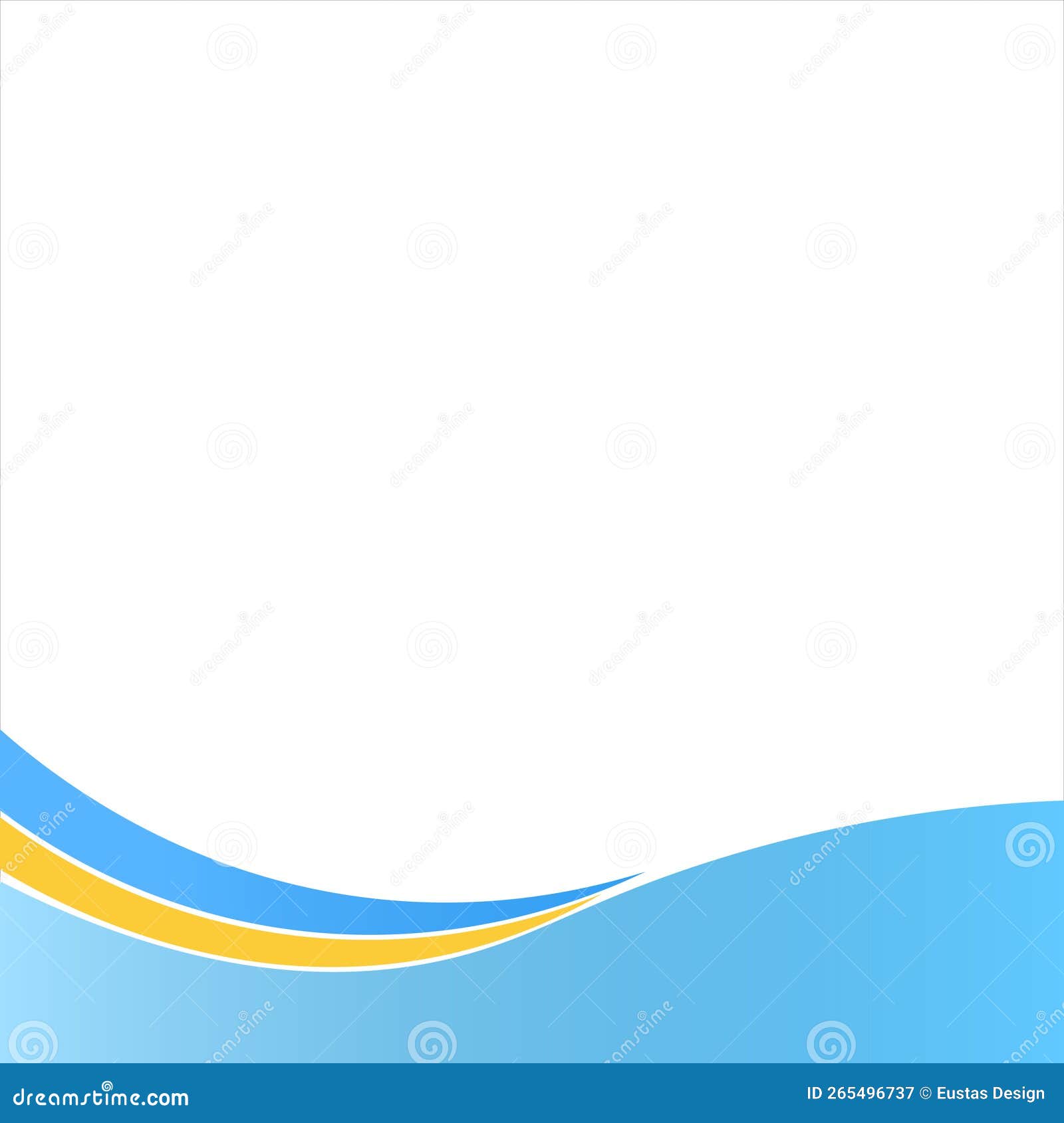 Blue and Orange Business Footer Stock Vector - Illustration of vector ...