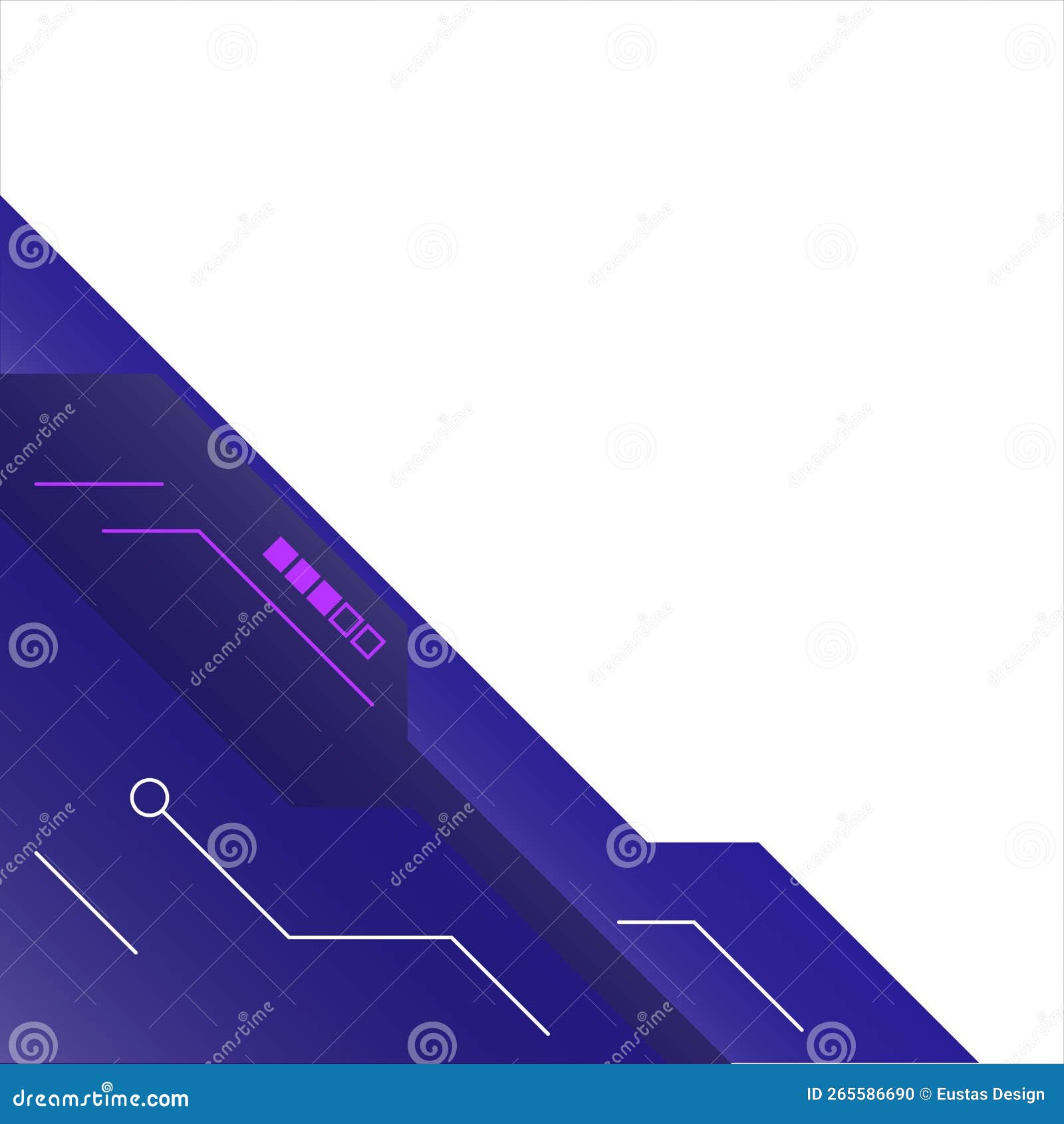 Blue Design Technology Corner Stock Vector - Illustration of screenshot ...