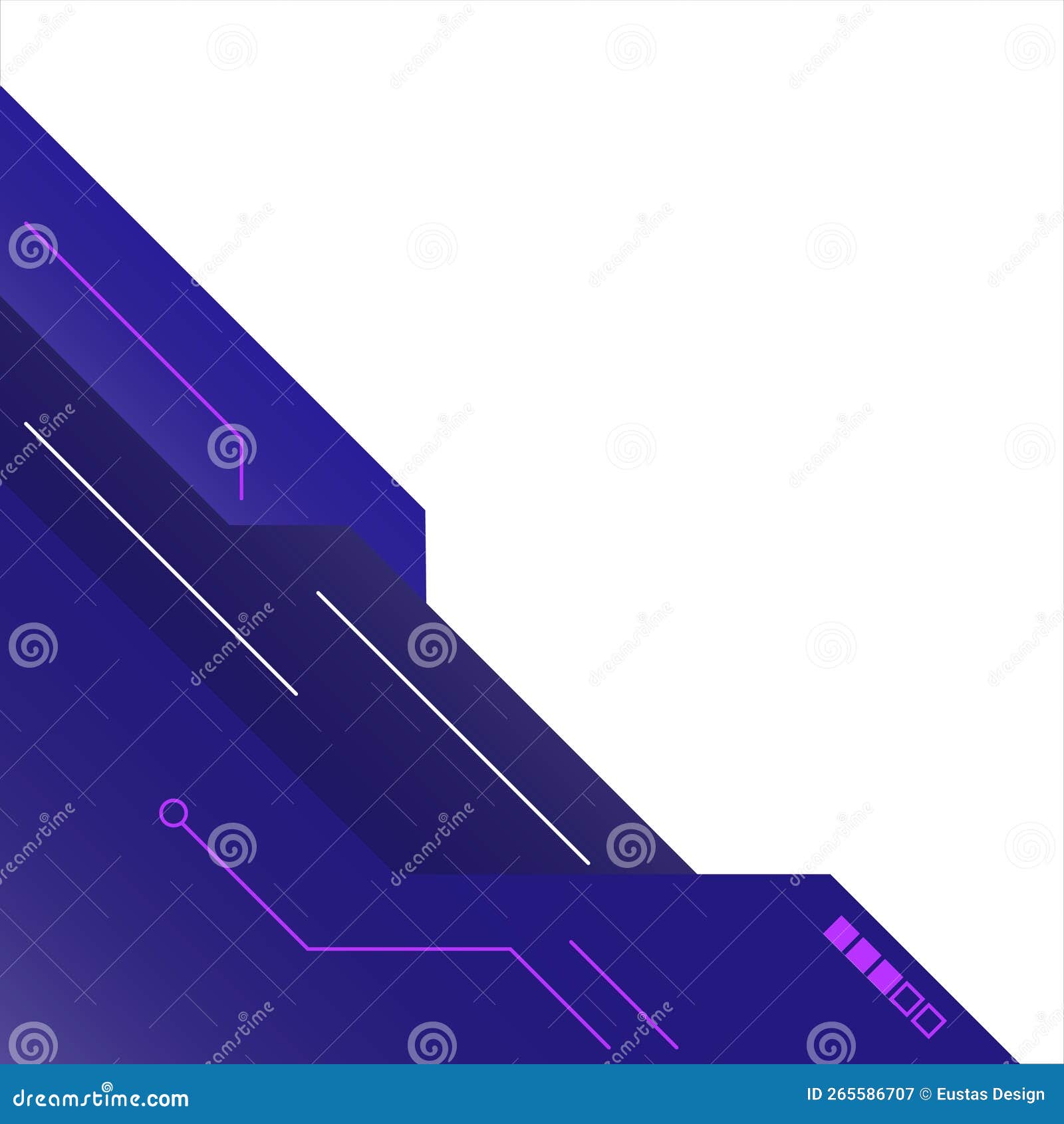 Blue Design Technology Corner Stock Vector - Illustration of design ...