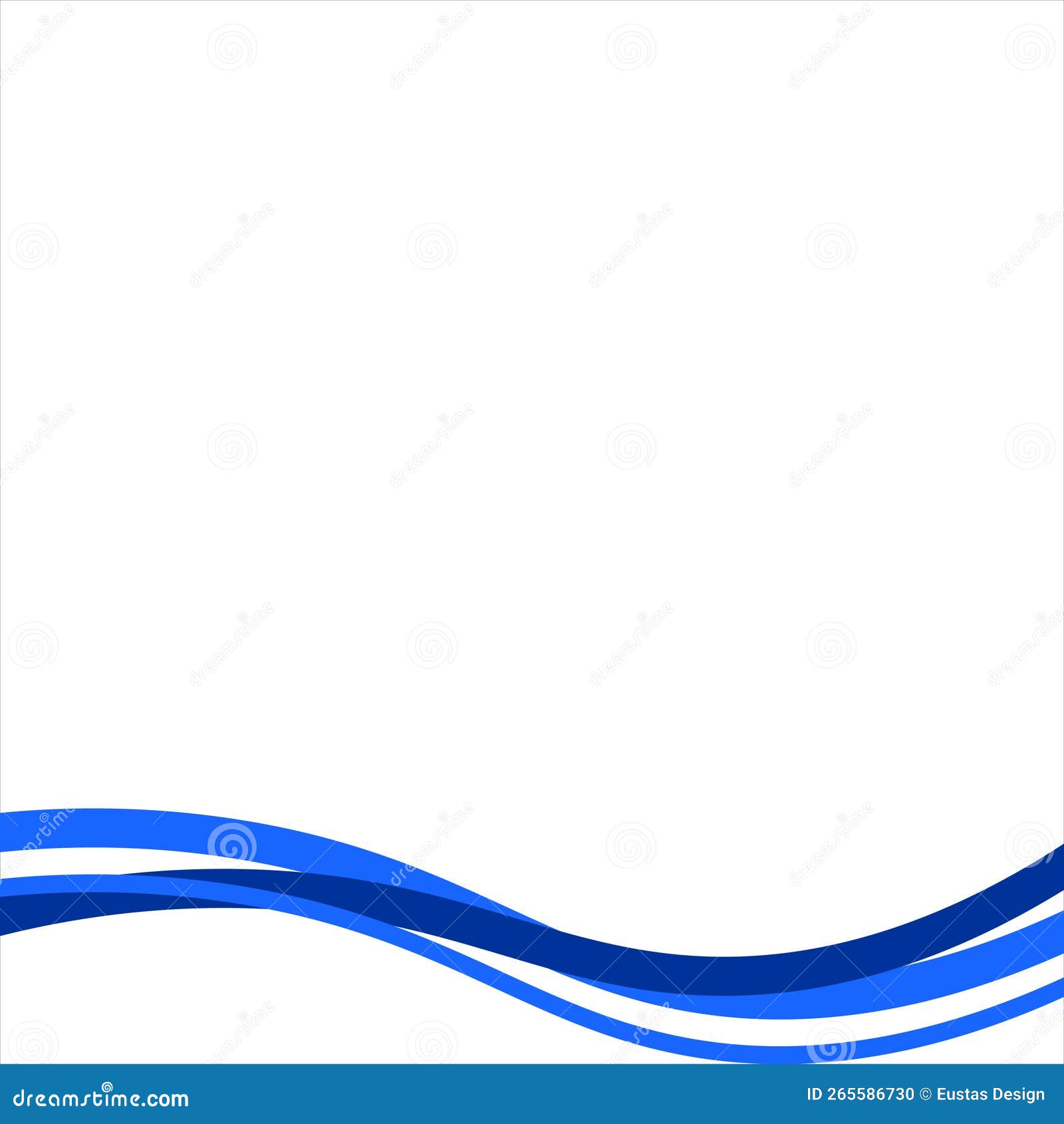 Blue Footer Design Template Vector Stock Vector - Illustration of ...