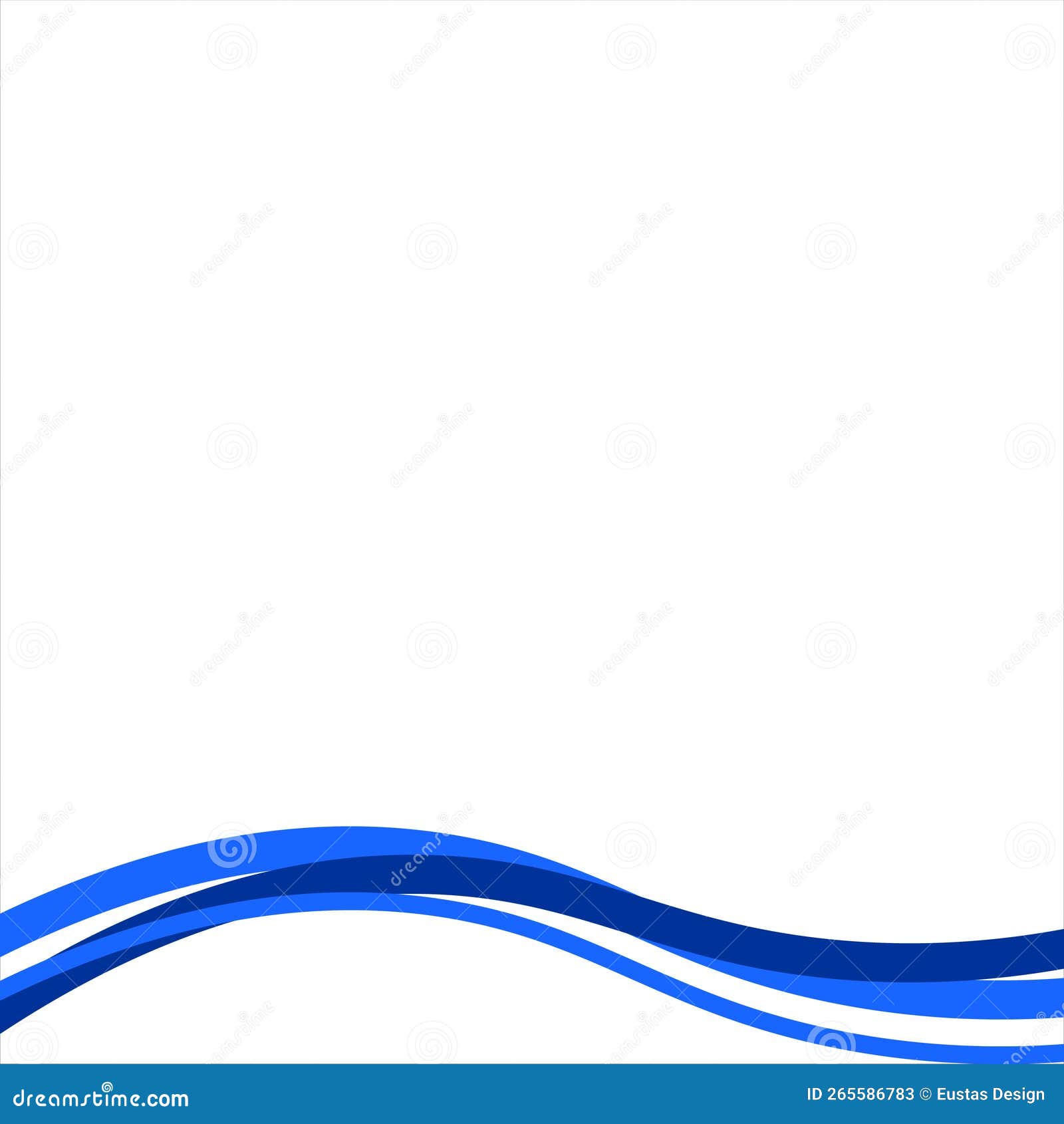 Blue Footer Design Template Vector Stock Vector - Illustration of ...