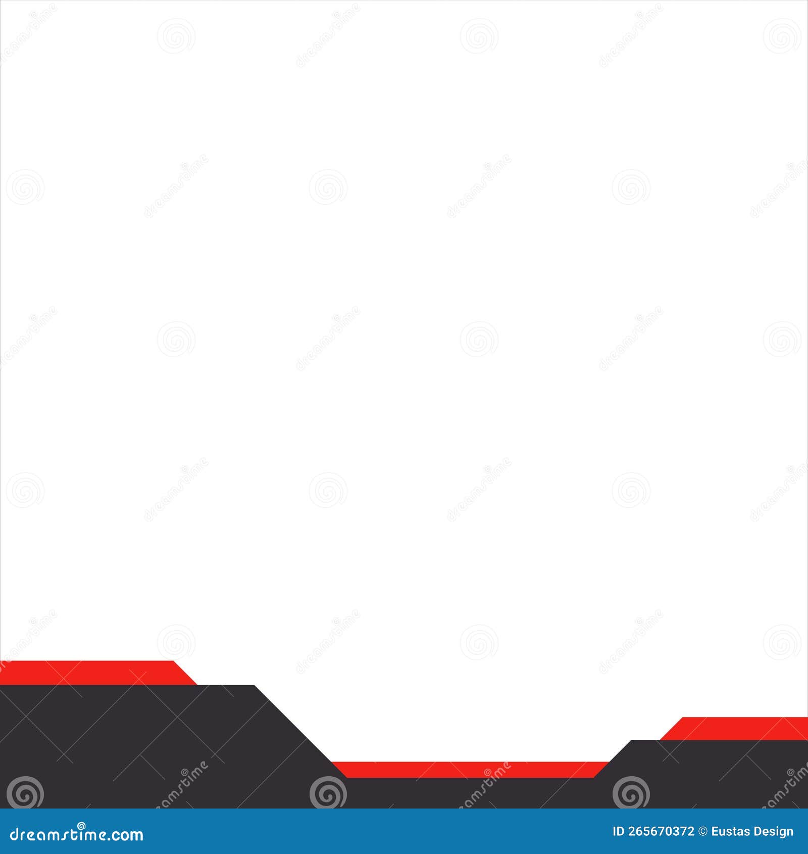 Black and Red Geometric Footer Stock Vector - Illustration of table ...