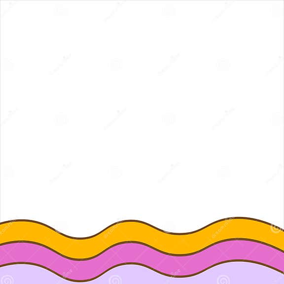 Retro Rainbow Footer stock vector. Illustration of abstract - 265903716
