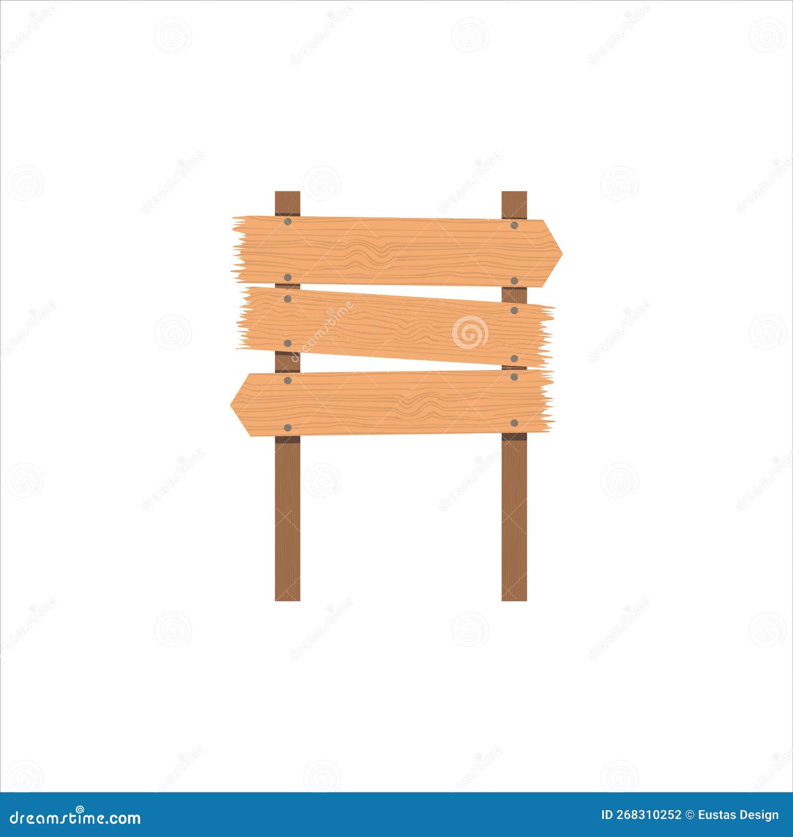 Wood Sign Elements stock vector. Illustration of template - 268310252