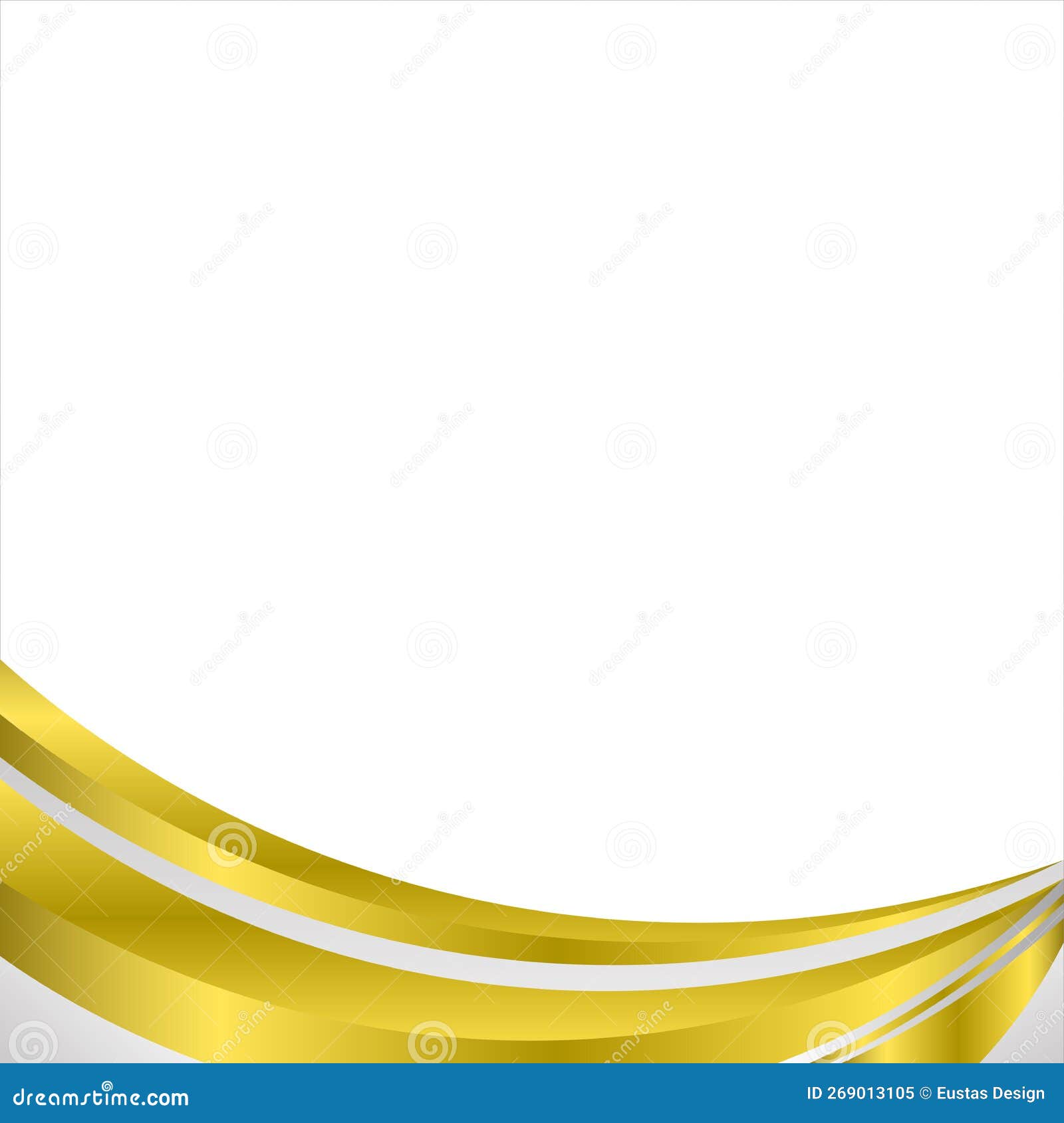 White and Gold Footer stock vector. Illustration of vector - 269013105