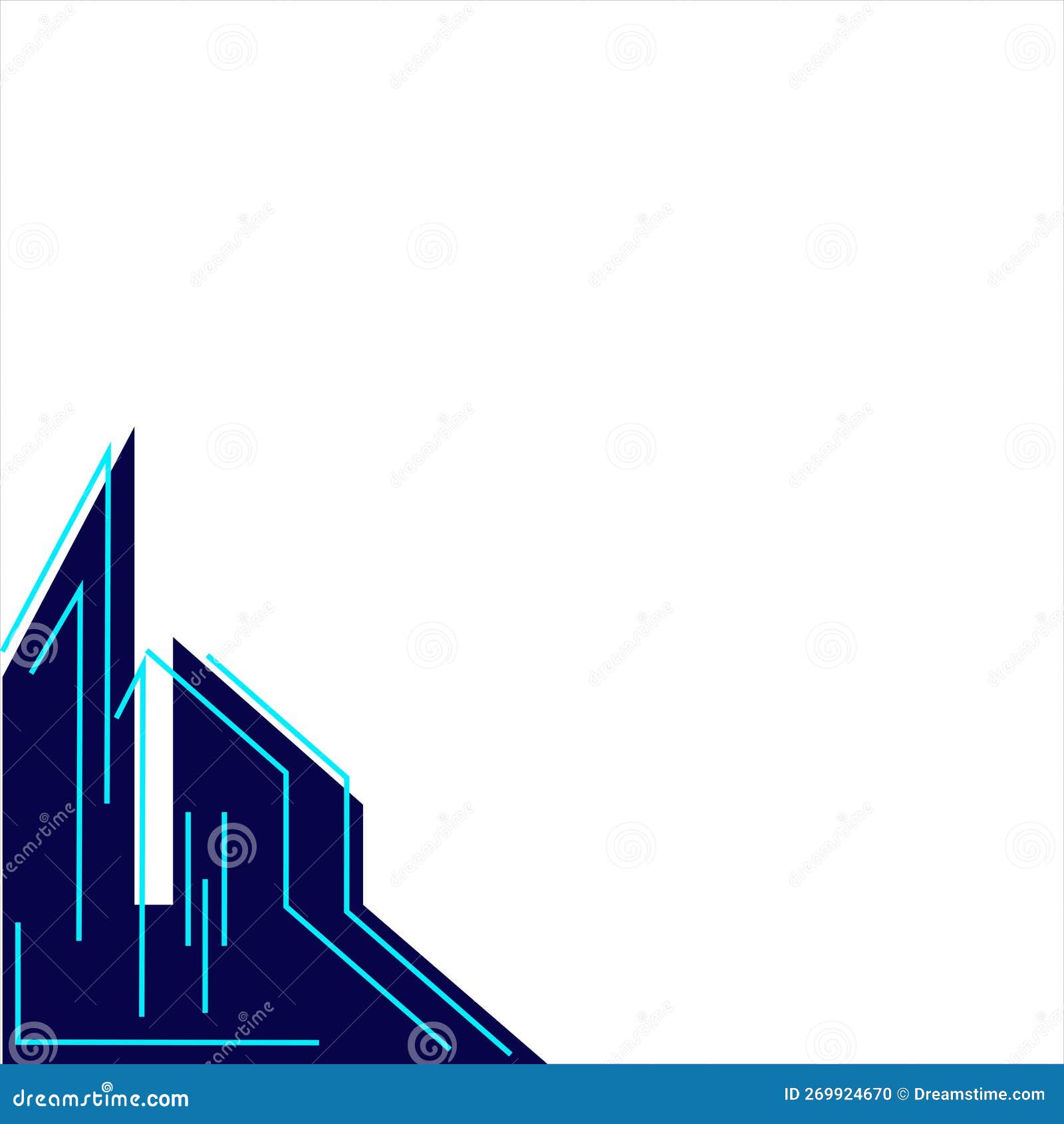 Modern Tech Corner stock illustration. Illustration of technology ...