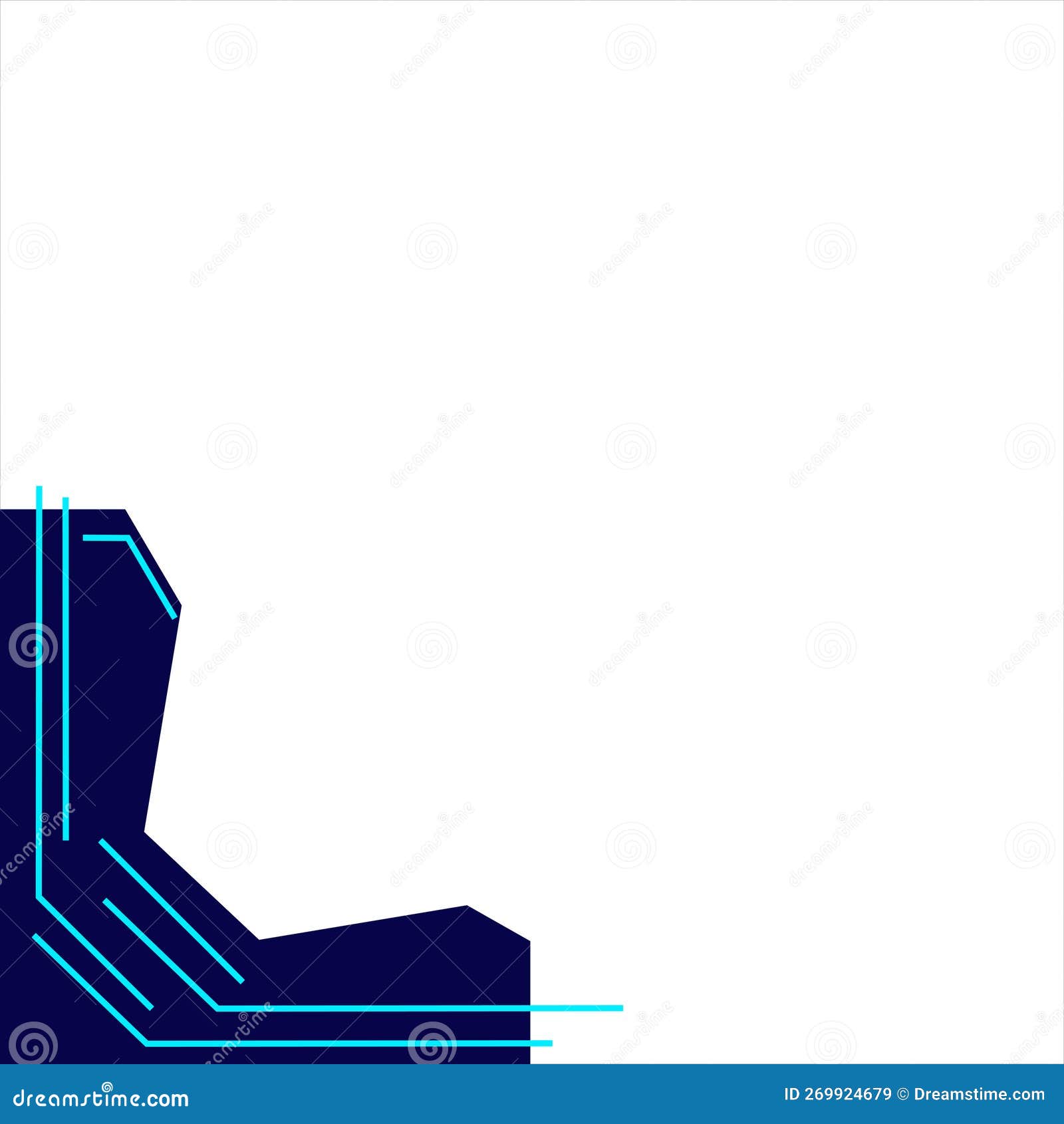Modern Tech Corner stock vector. Illustration of corner - 269924679
