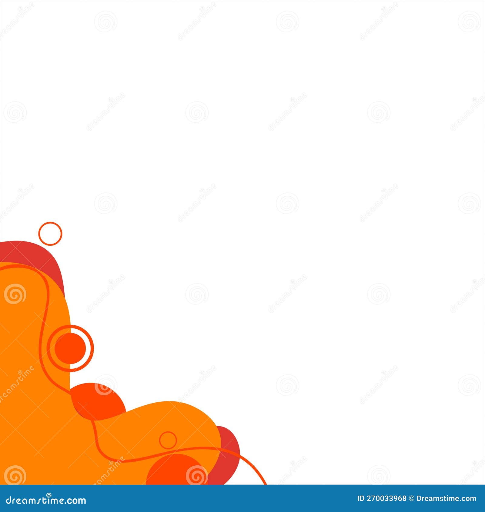 Corner Blob Abstract stock vector. Illustration of hand - 270033968