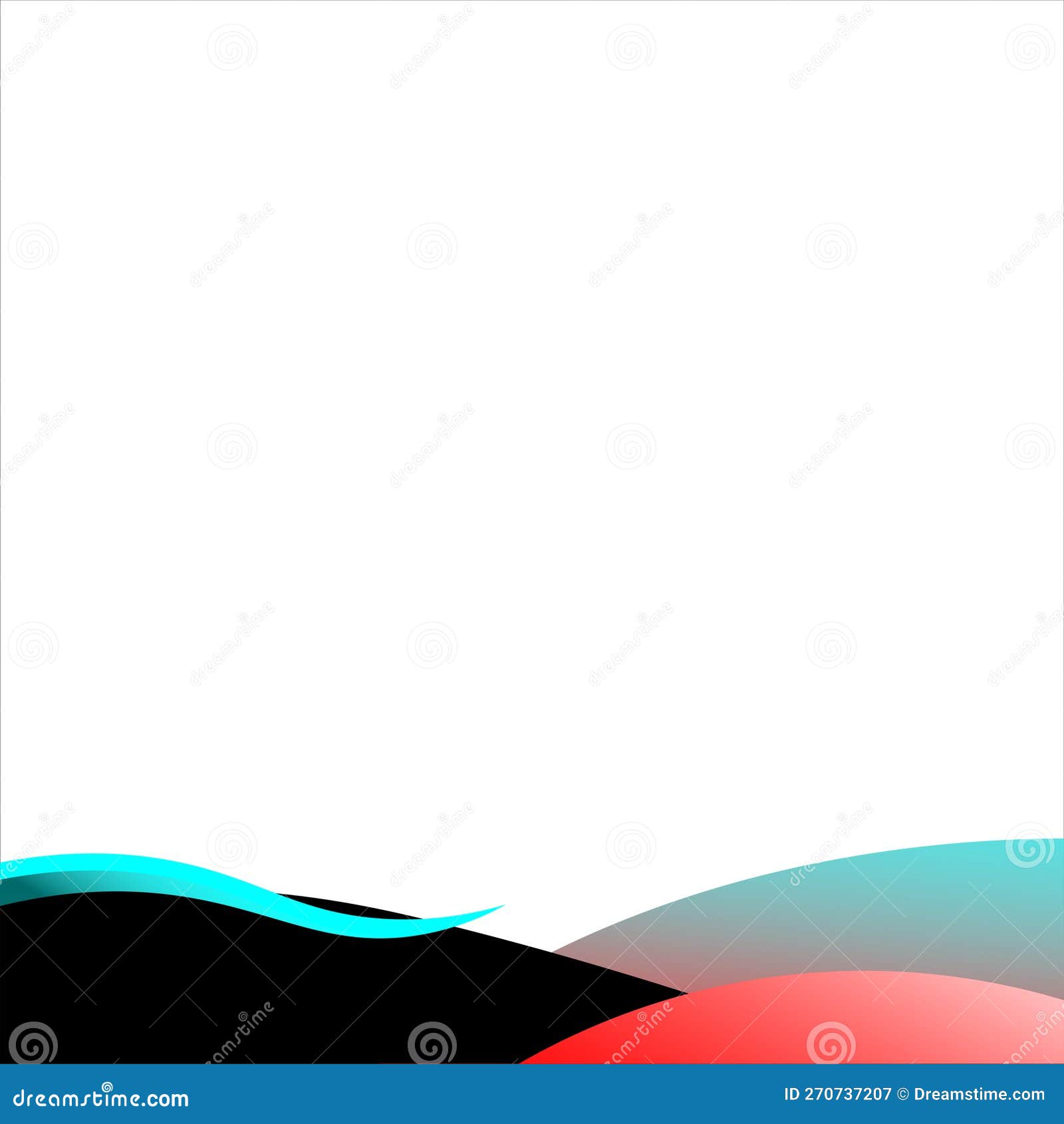 Gradient Modern Footer stock illustration. Illustration of line - 270737207