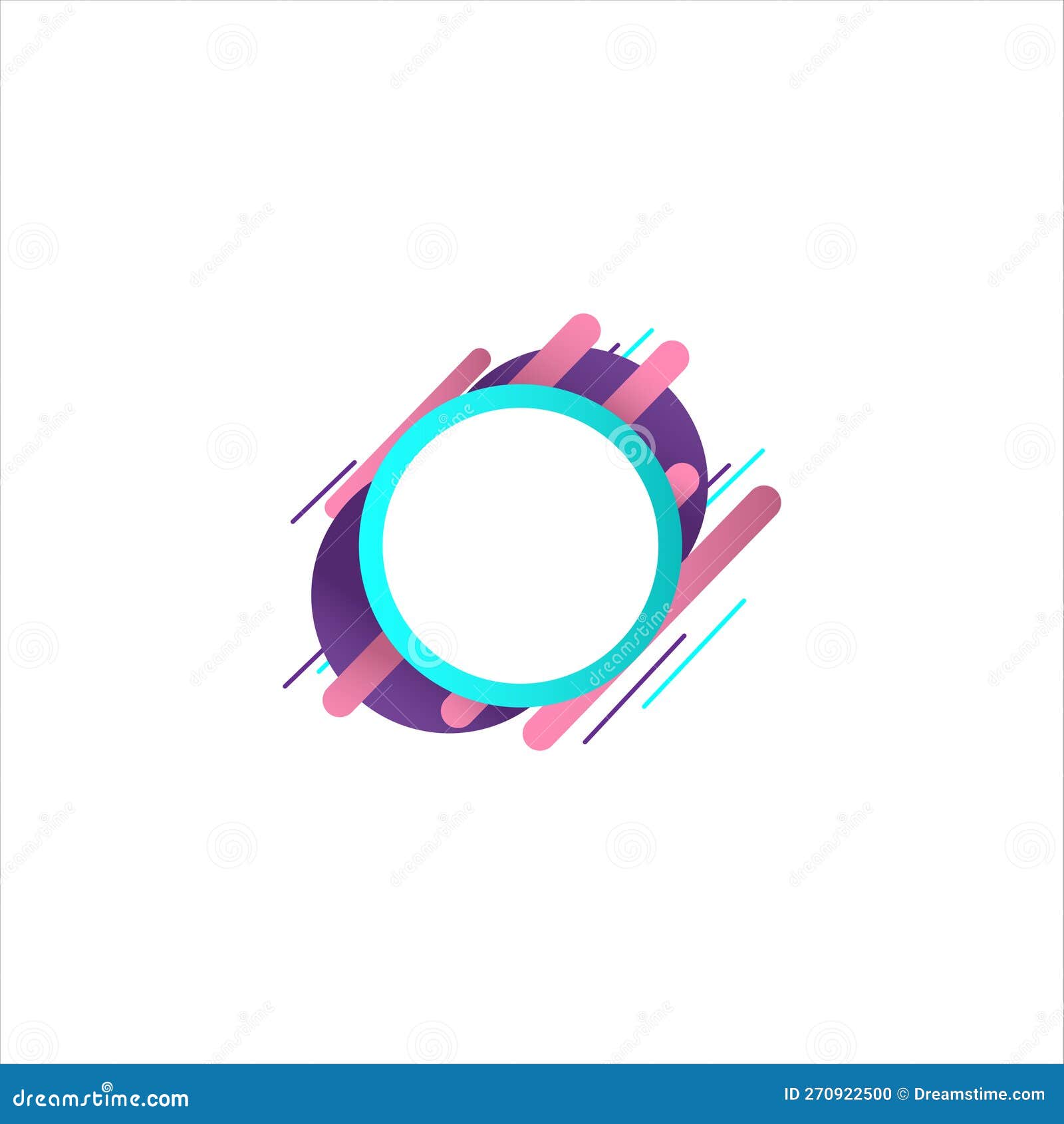 Abstract Circle Border stock vector. Illustration of purple - 270922500