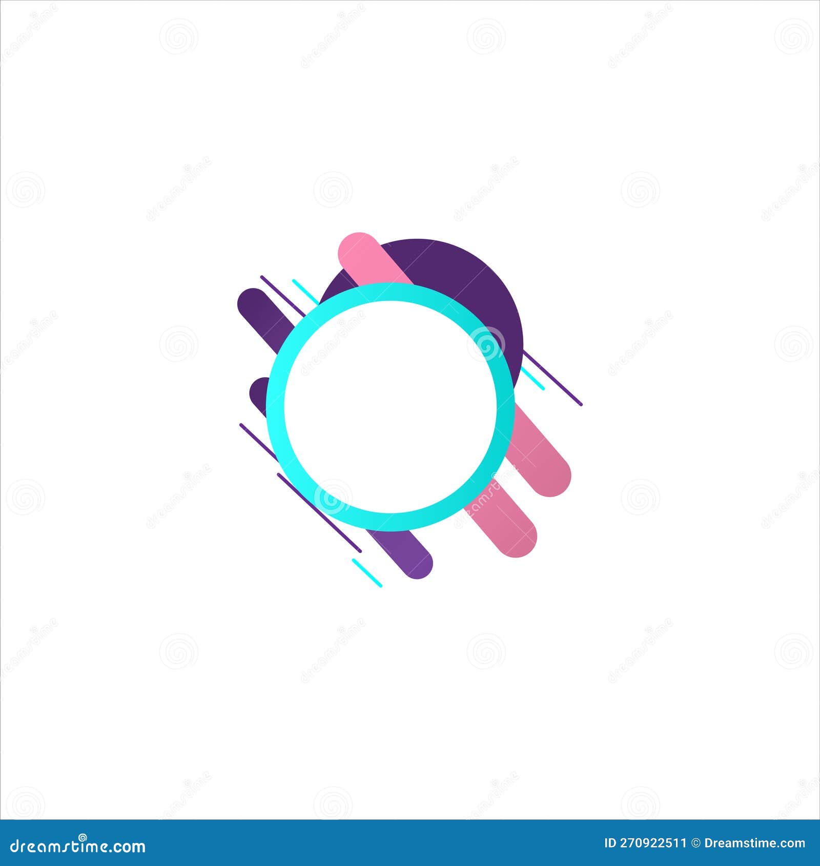 Abstract Circle Border stock vector. Illustration of font - 270922511