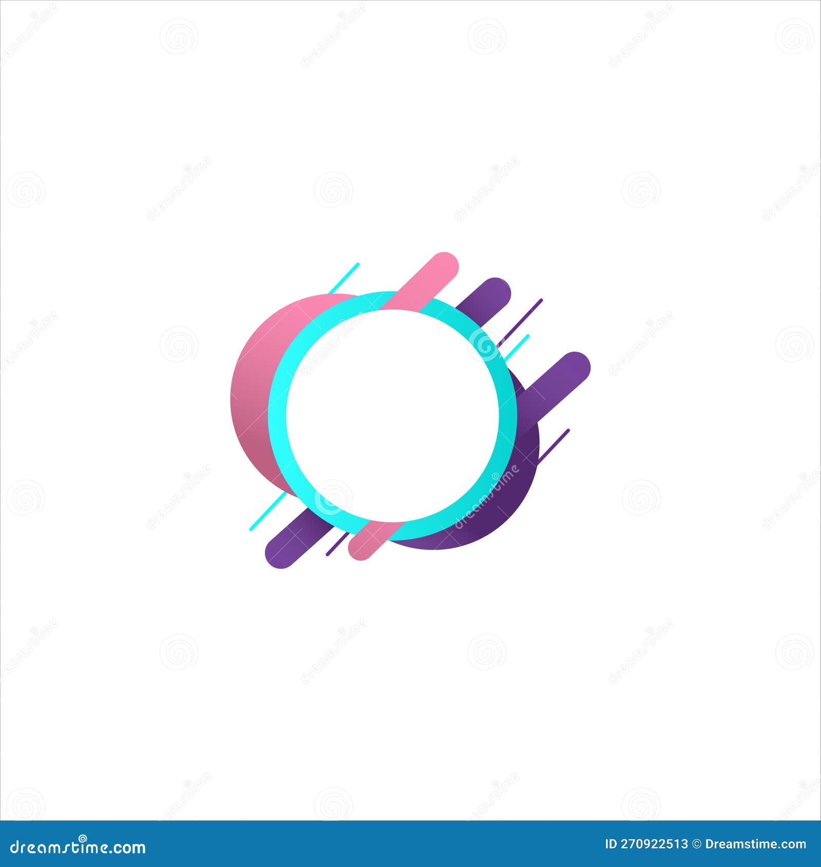 Abstract Circle Border stock vector. Illustration of purple - 270922513