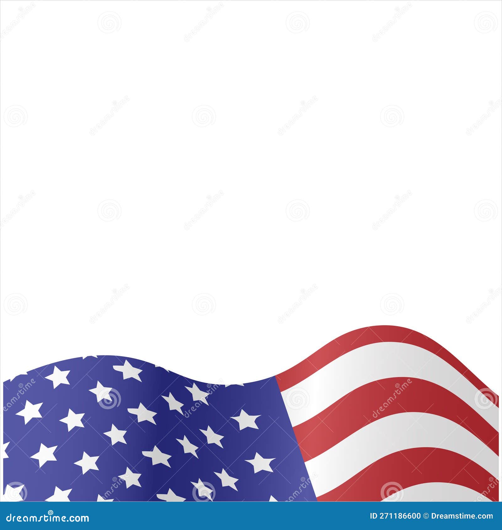 American Flag Border stock vector. Illustration of united - 271186600