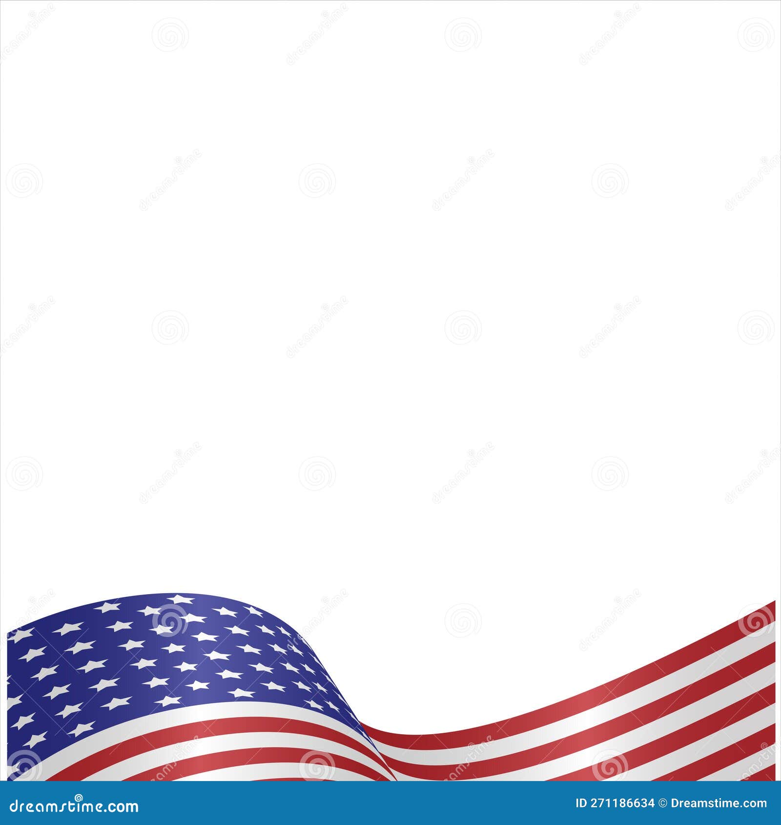 American Flag Border stock vector. Illustration of circle - 271186634