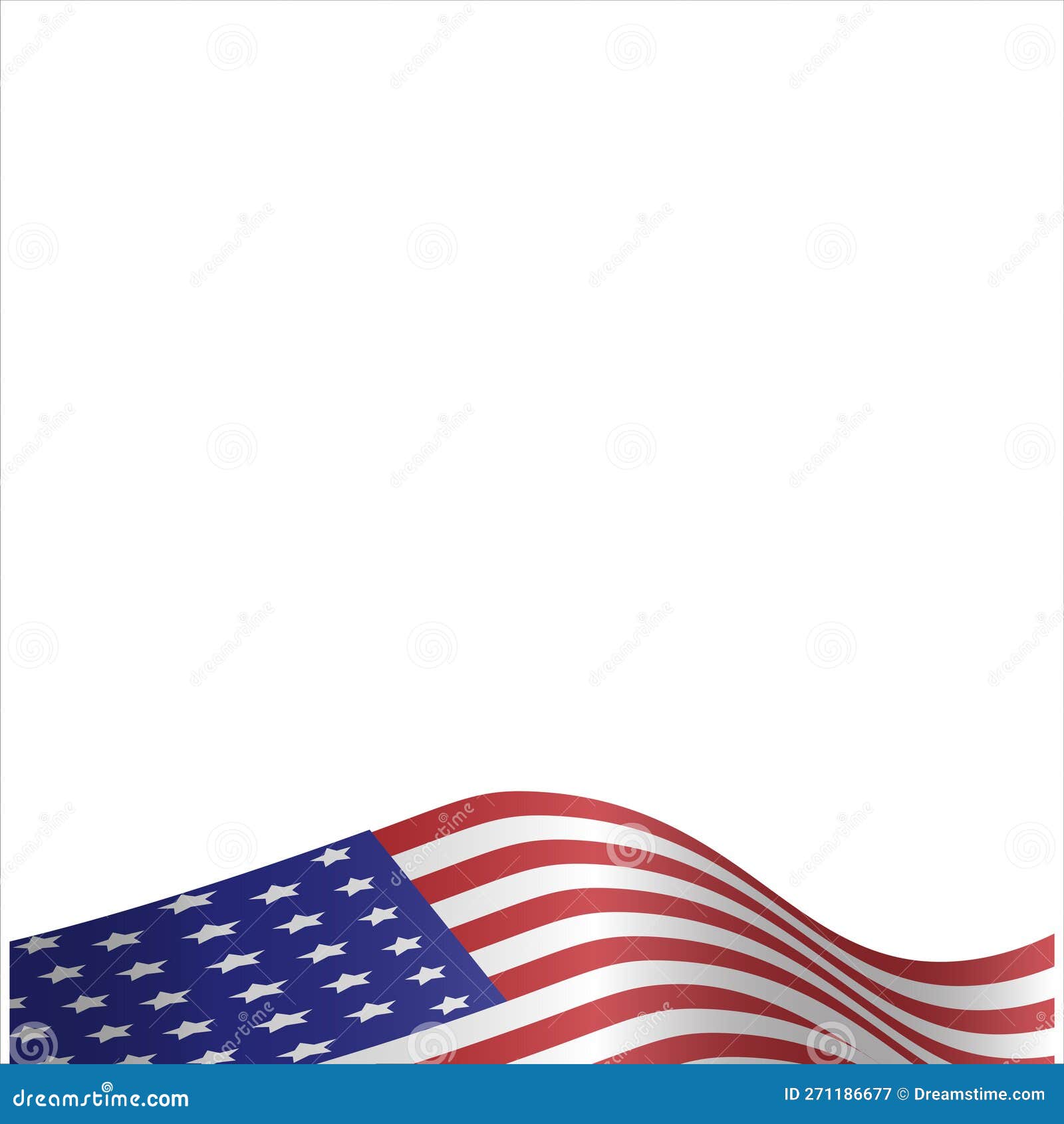 American Flag Border stock vector. Illustration of brand - 271186677