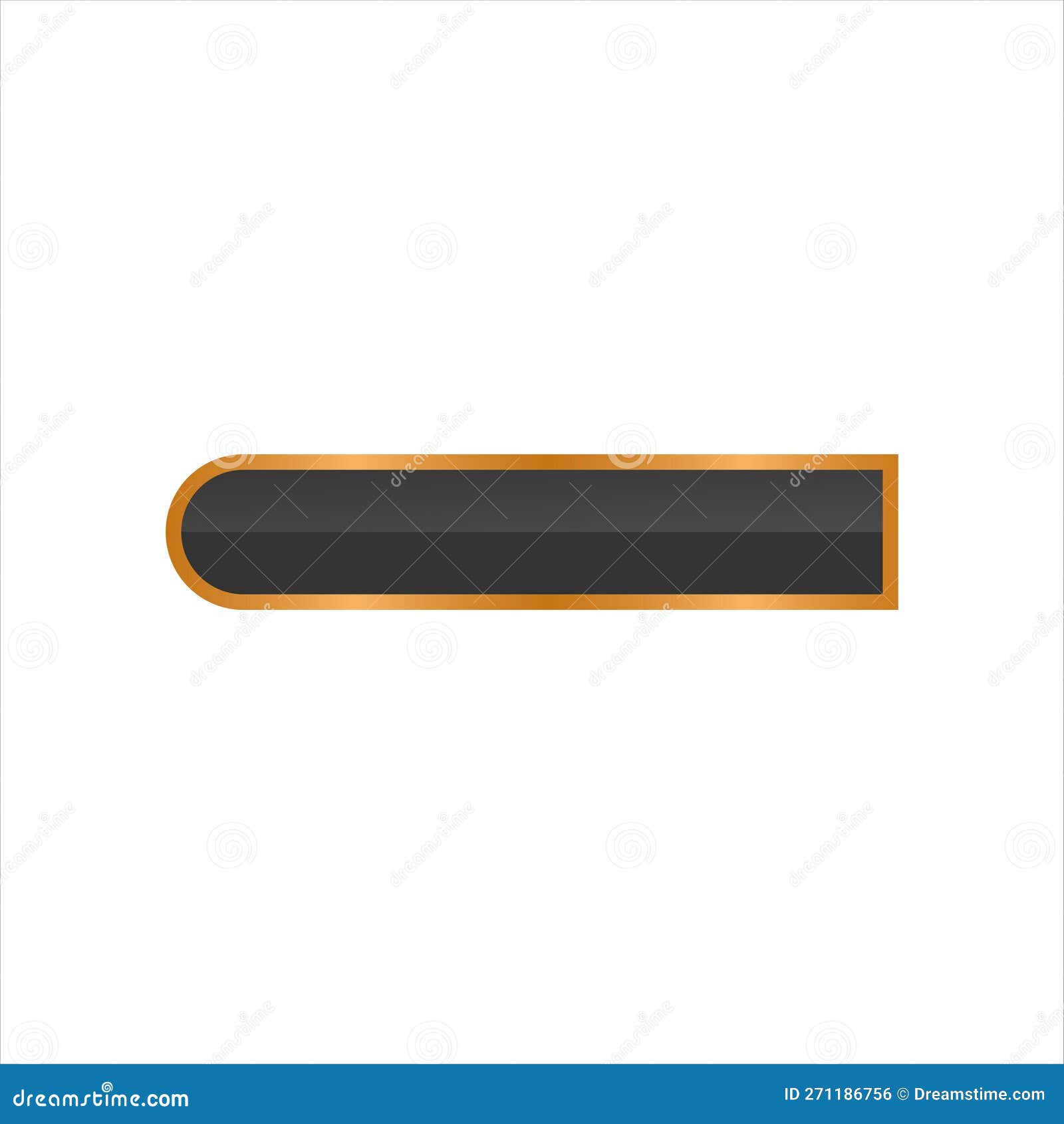 Elegant Button Shape stock vector. Illustration of button - 271186756