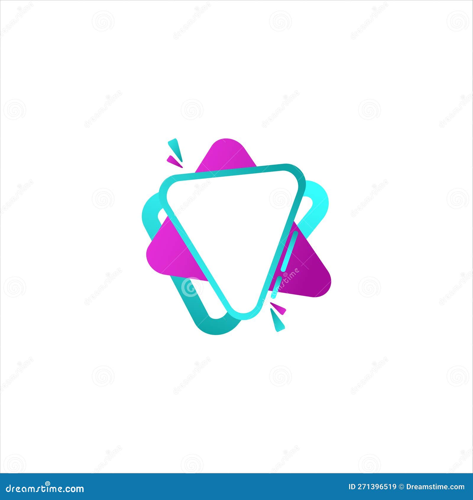 Abstract Triangle Border stock vector. Illustration of advertising ...