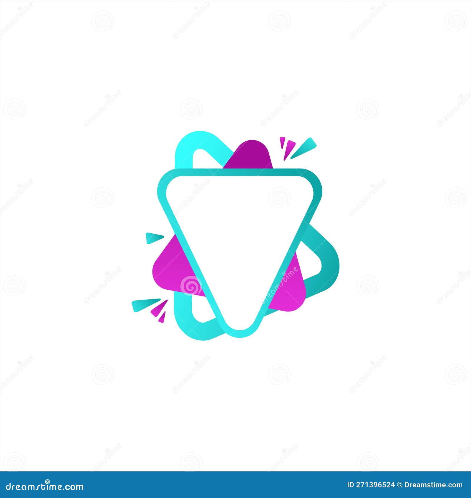 Abstract Triangle Border stock vector. Illustration of circle - 271396524