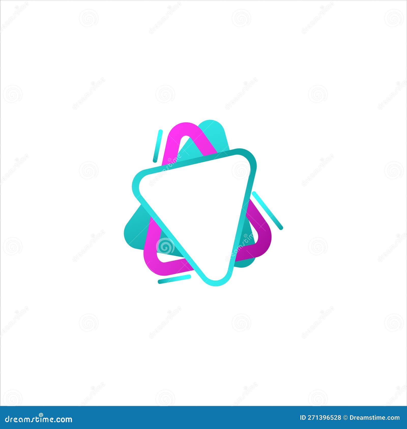 Abstract Triangle Border stock vector. Illustration of diagram - 271396528