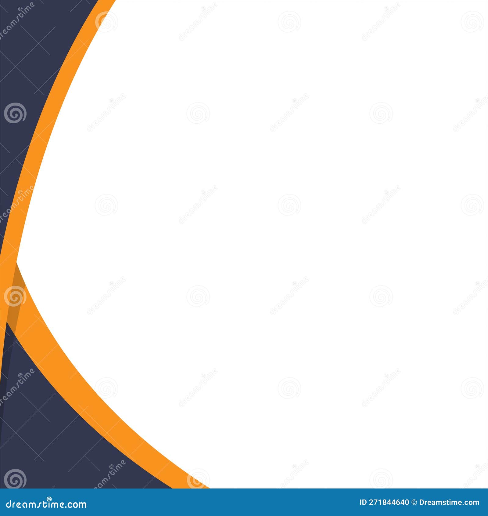 Orange and Black Corner Border Stock Illustration - Illustration of ...