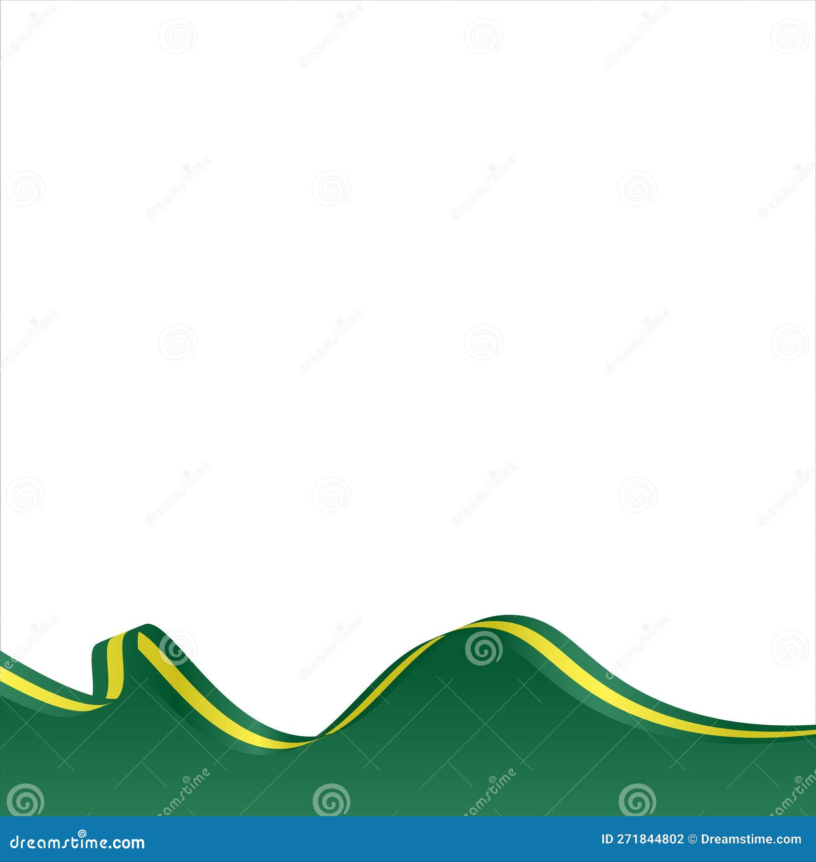 Brazilian Flag Border stock vector. Illustration of brand - 271844802