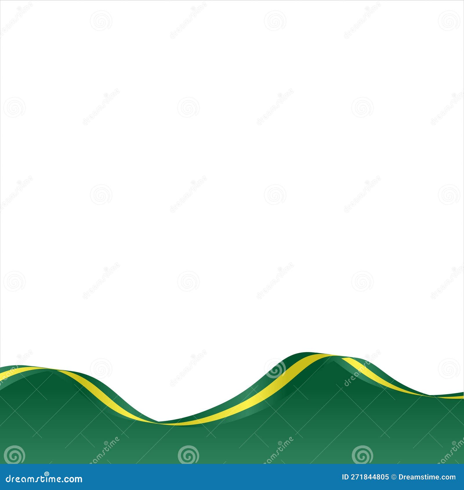 Brazilian Flag Border stock vector. Illustration of symbol - 271844805
