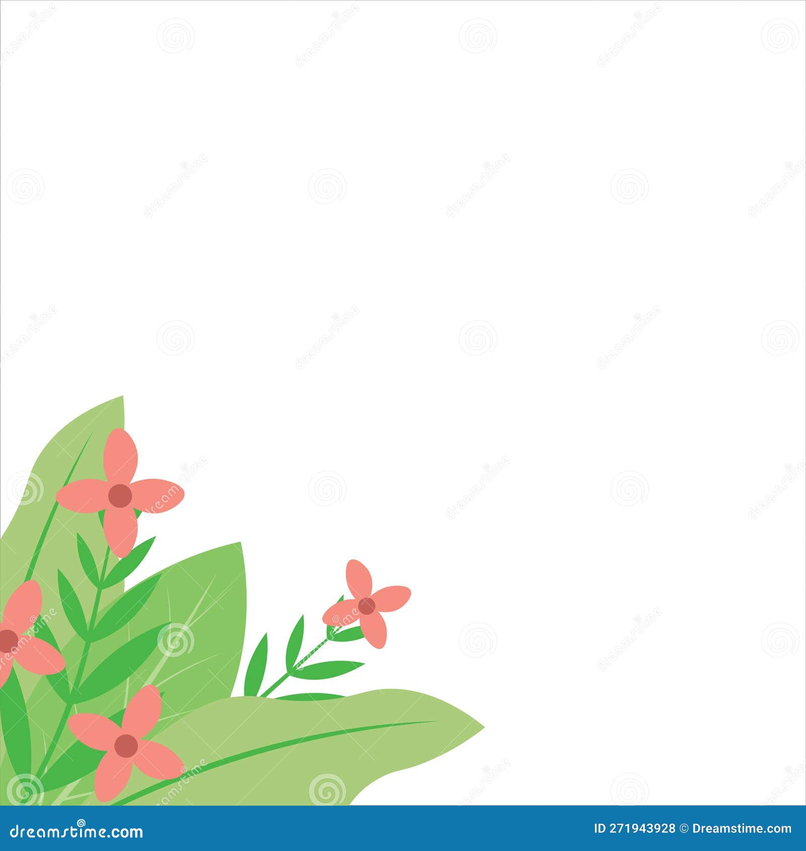 Spring Flower Corner stock vector. Illustration of cartoon - 271943928