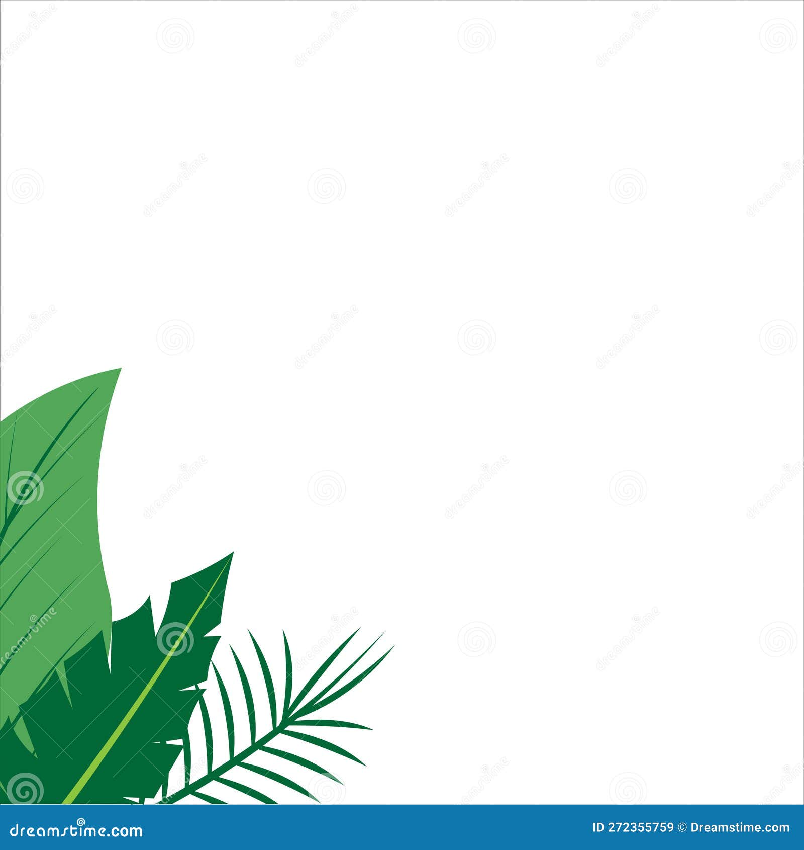 Green Leaf Corner stock vector. Illustration of brand - 272355759