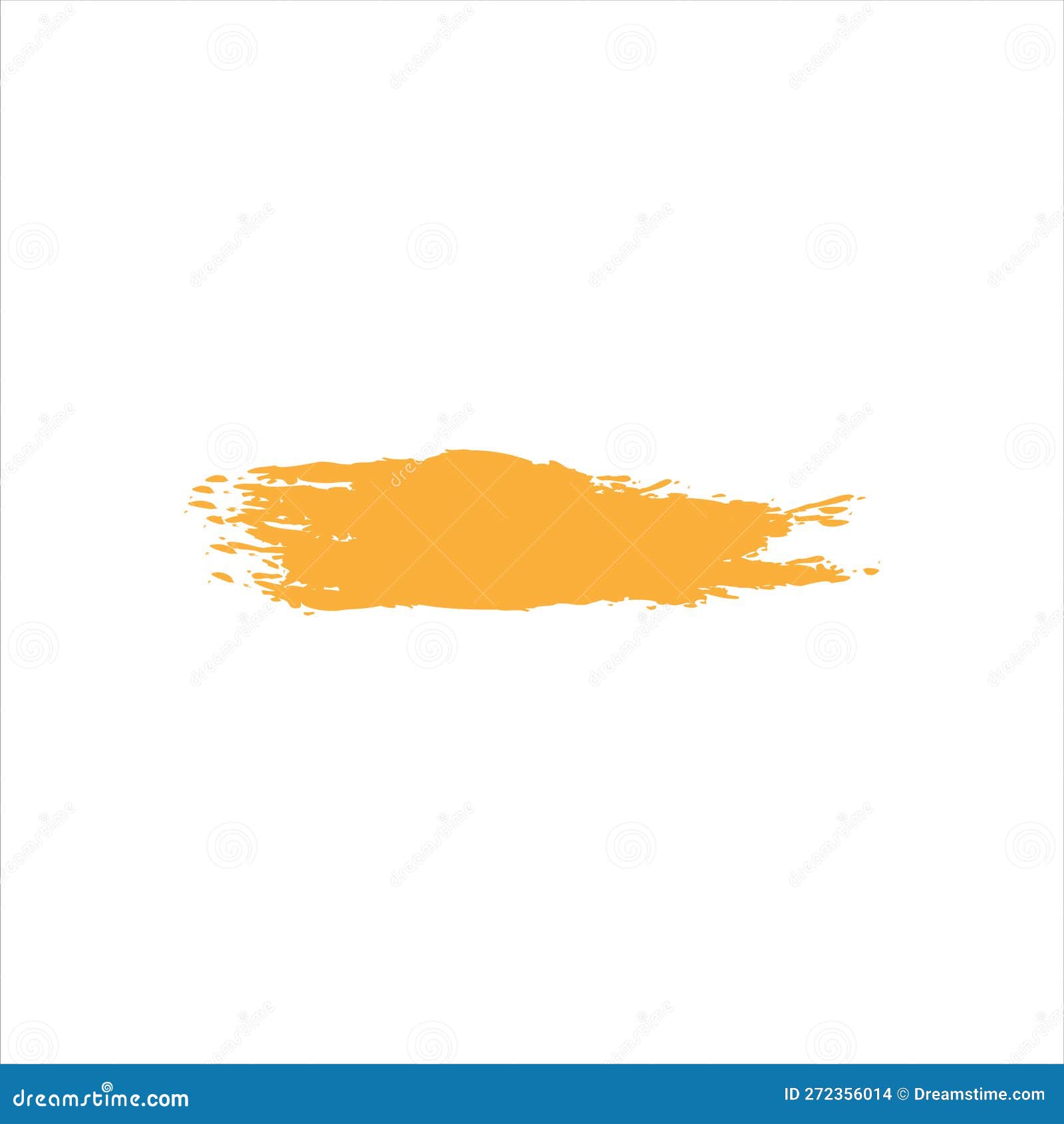 Brush Stroke Yellow stock vector. Illustration of poster - 272356014