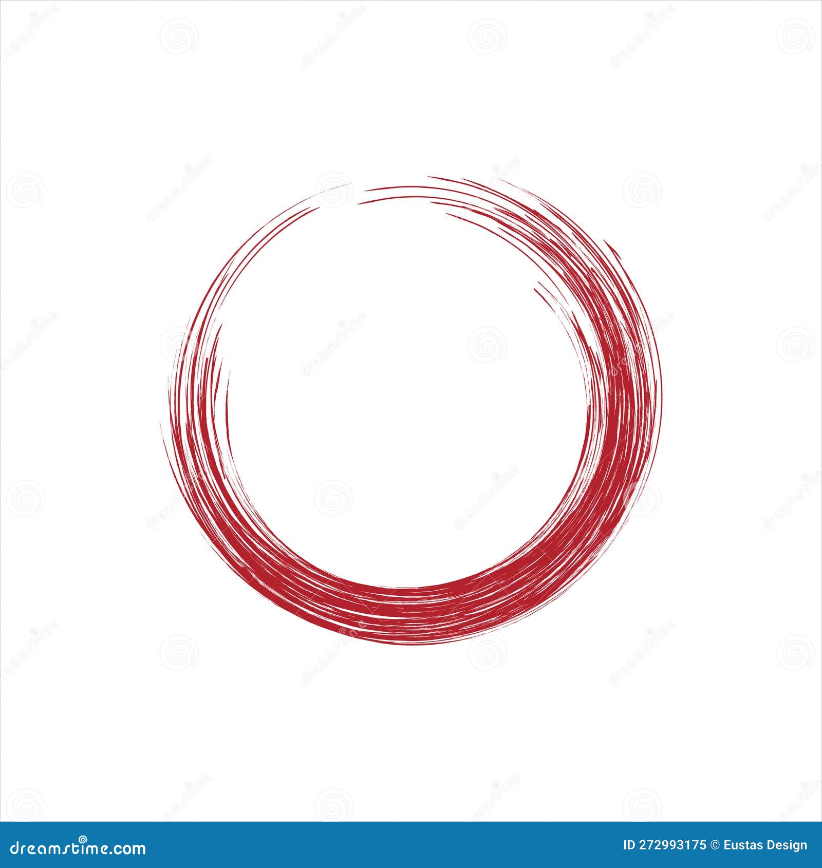 Paint Brush Circle stock vector. Illustration of border - 272993175