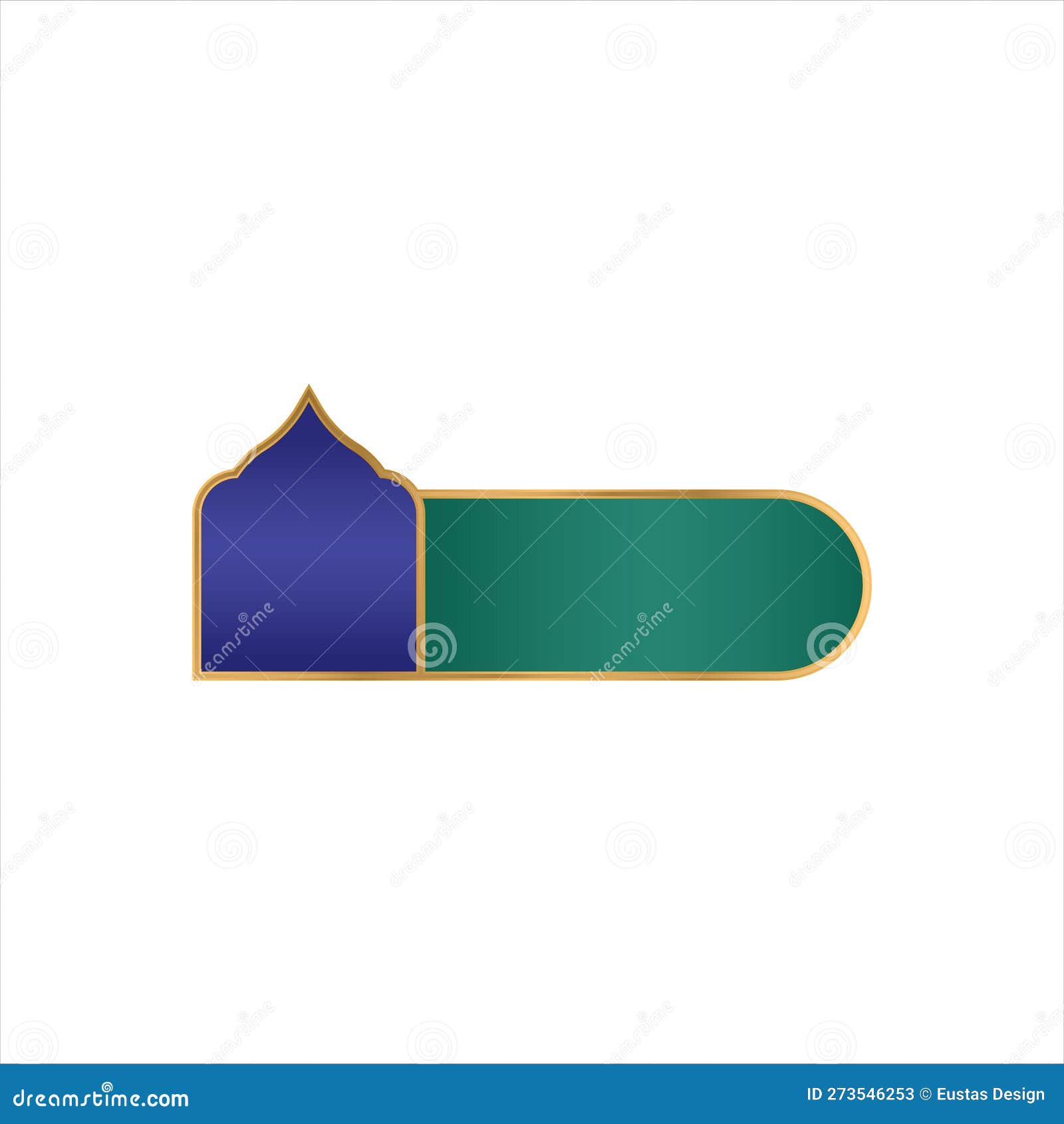 Islamic Button Sign stock vector. Illustration of arabesque - 273546253