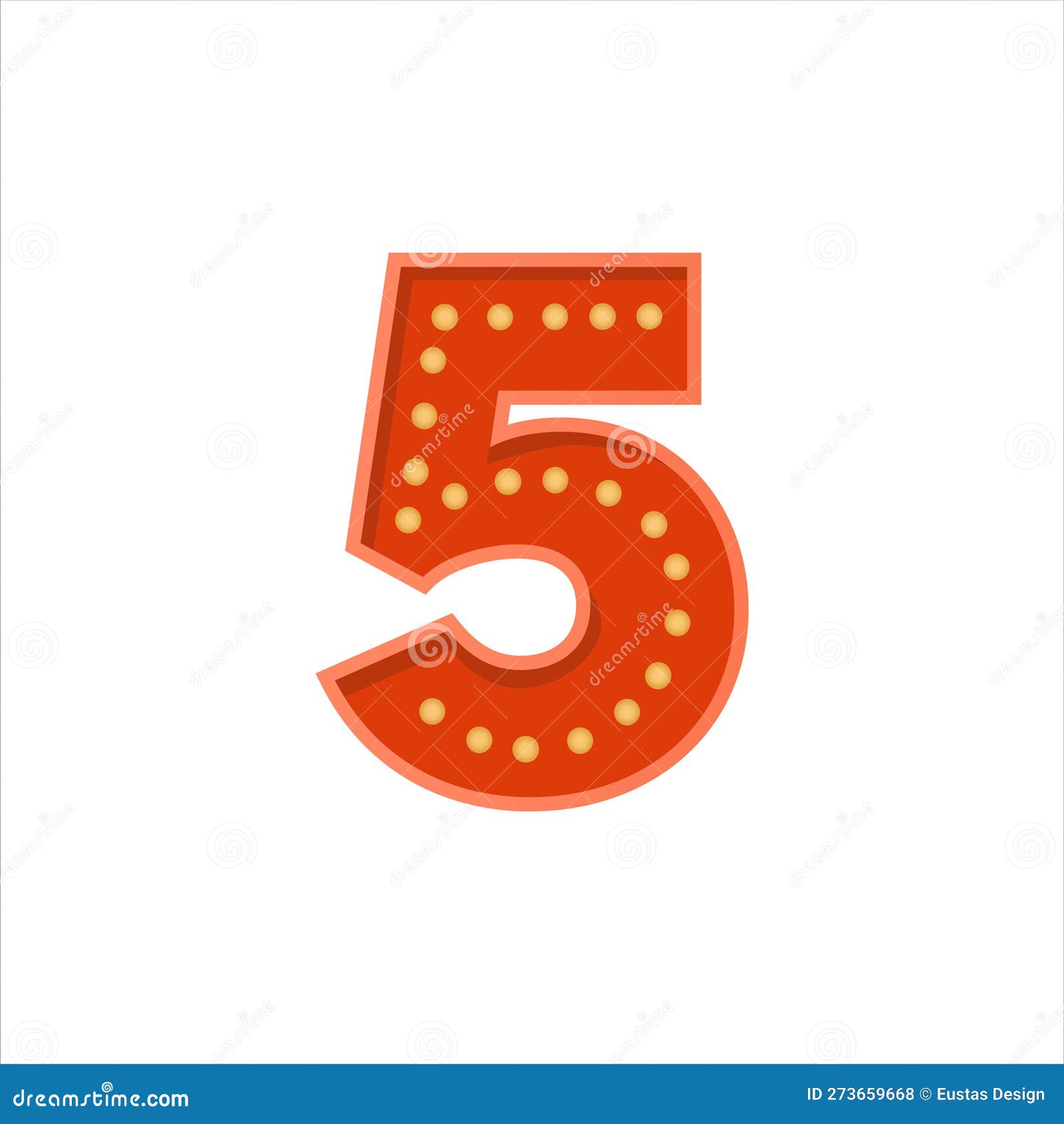 Retro Style Numbers stock vector. Illustration of cartoon - 273659668