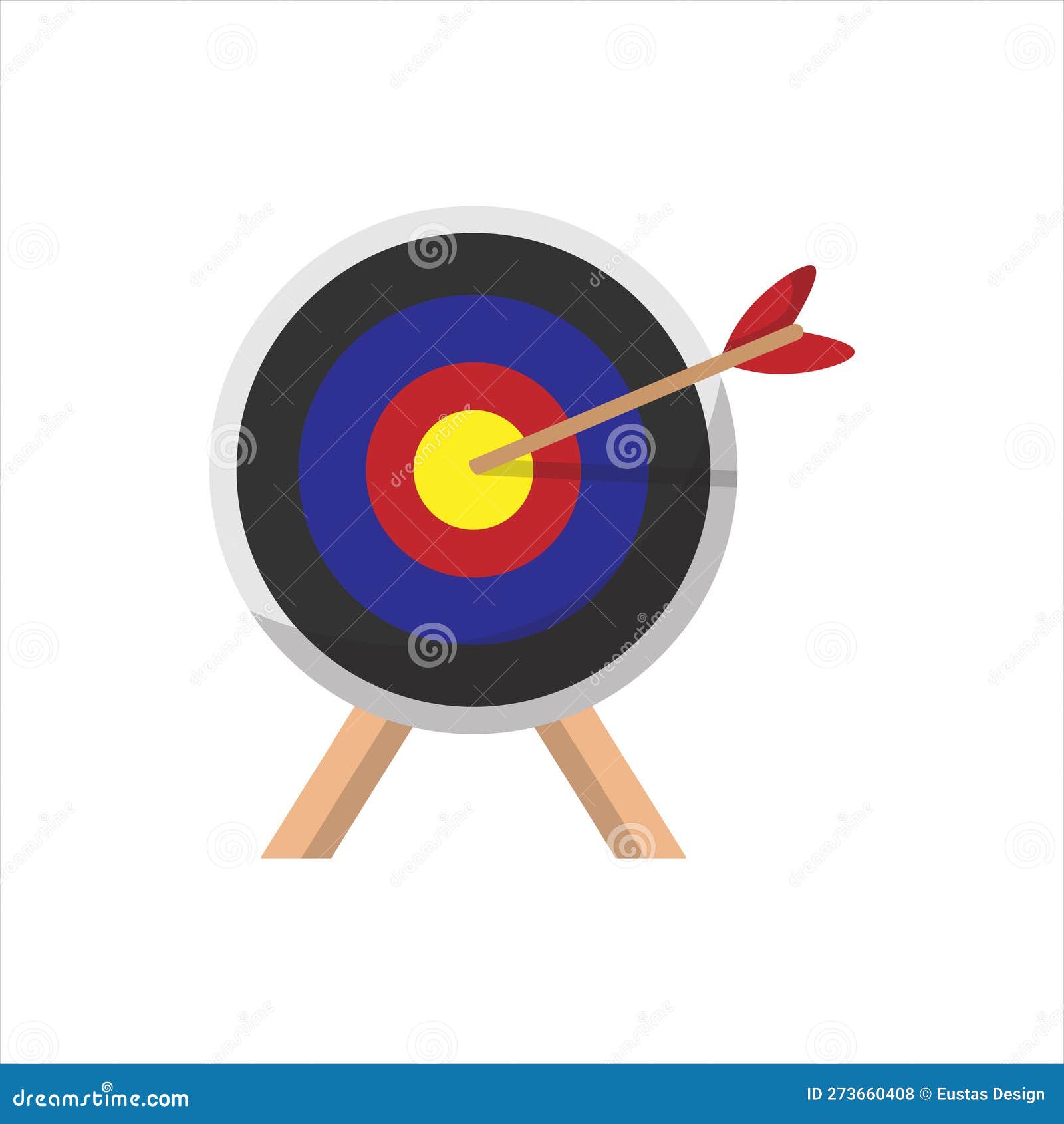 Arrow Target Board Illustration Stock Vector - Illustration of document ...