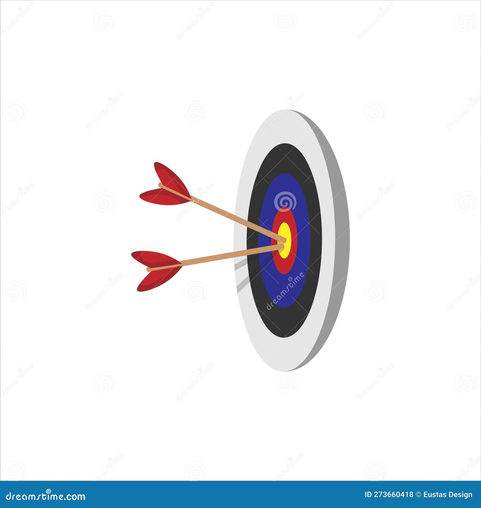 Arrow Target Board Illustration Stock Vector - Illustration of wheel ...