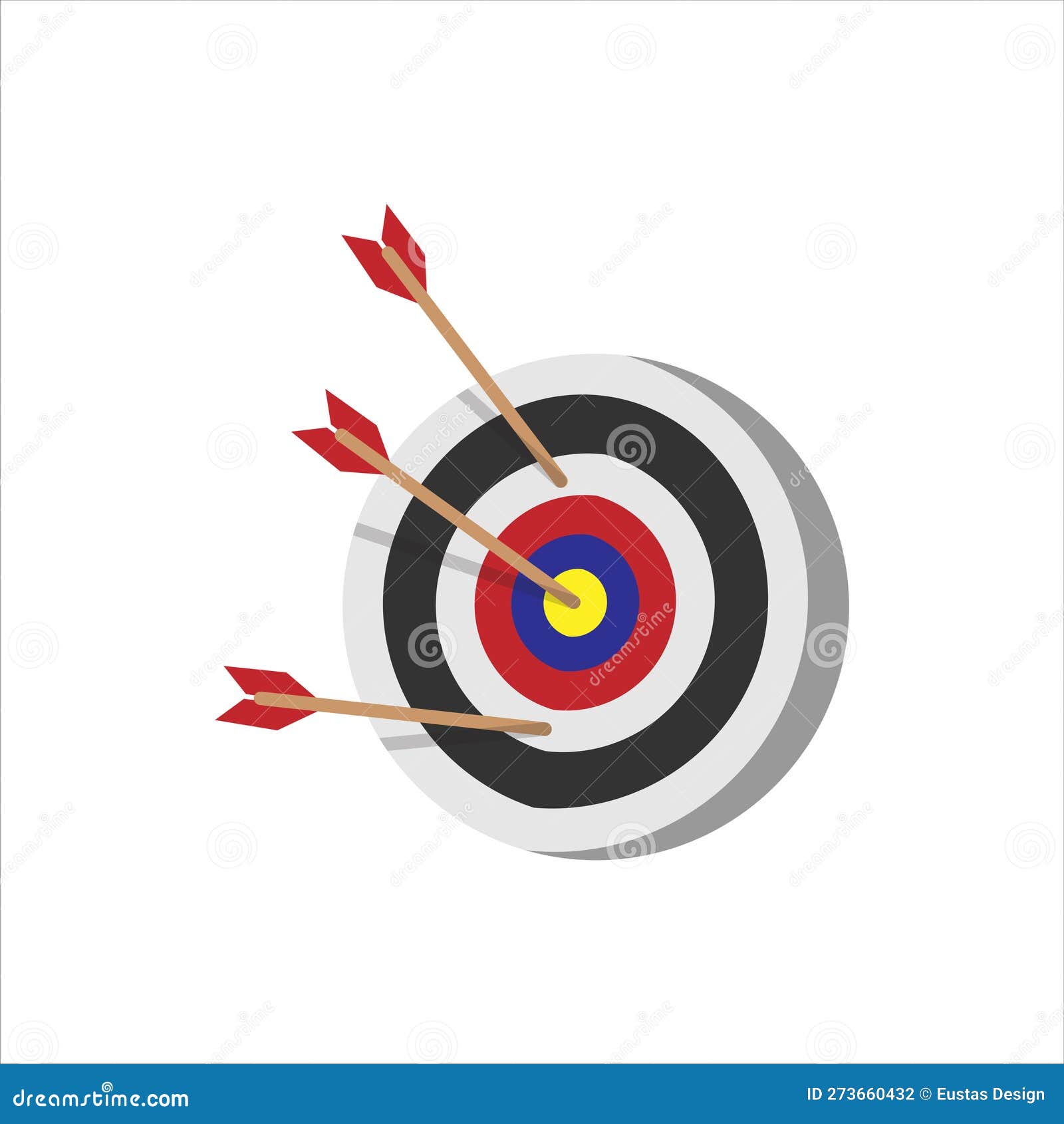 Arrow Target Board Illustration Stock Vector - Illustration of brand ...
