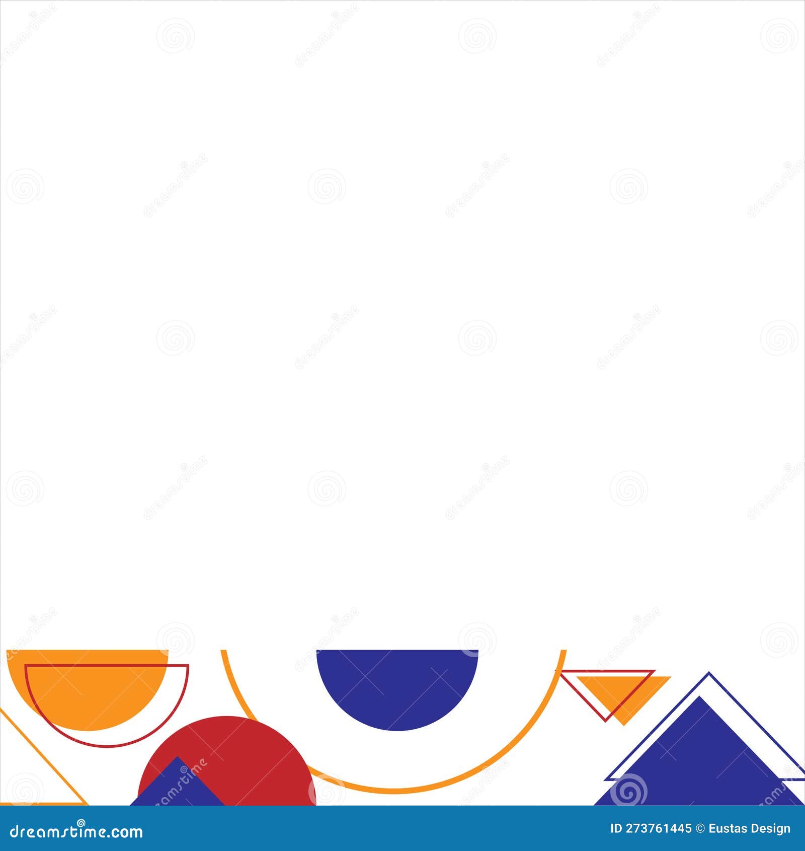 Geometric Header Footer stock vector. Illustration of cartoon - 273761445