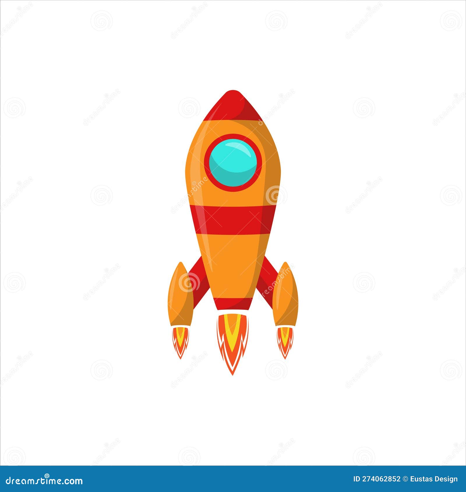 Rocket Galaxy Illustration stock vector. Illustration of template ...
