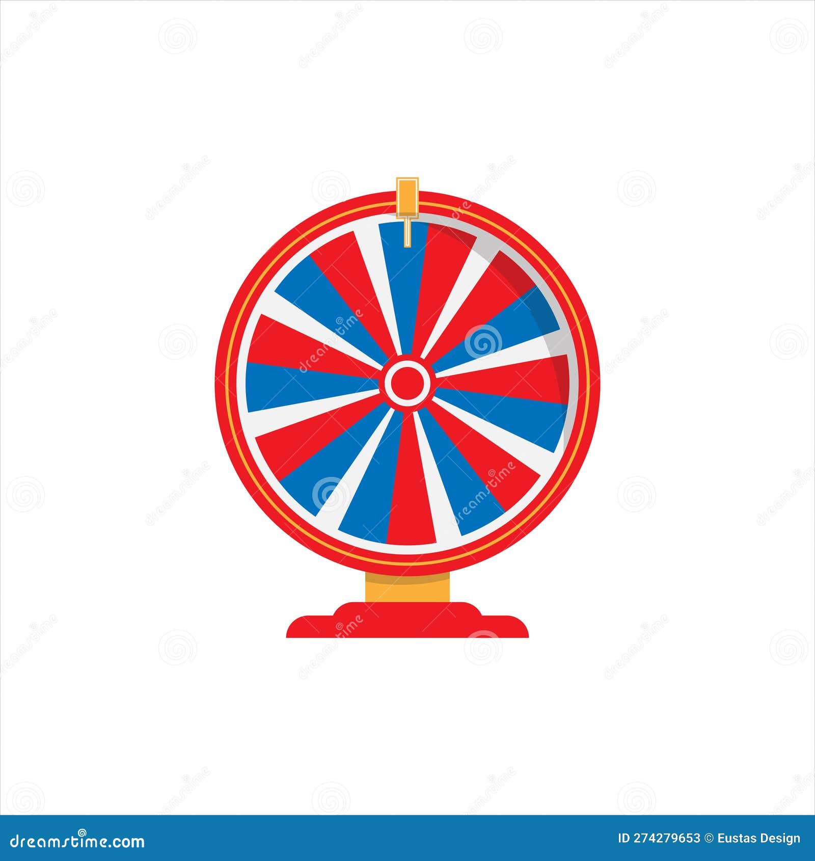 Game Fortune Wheel stock vector. Illustration of prize - 274279653