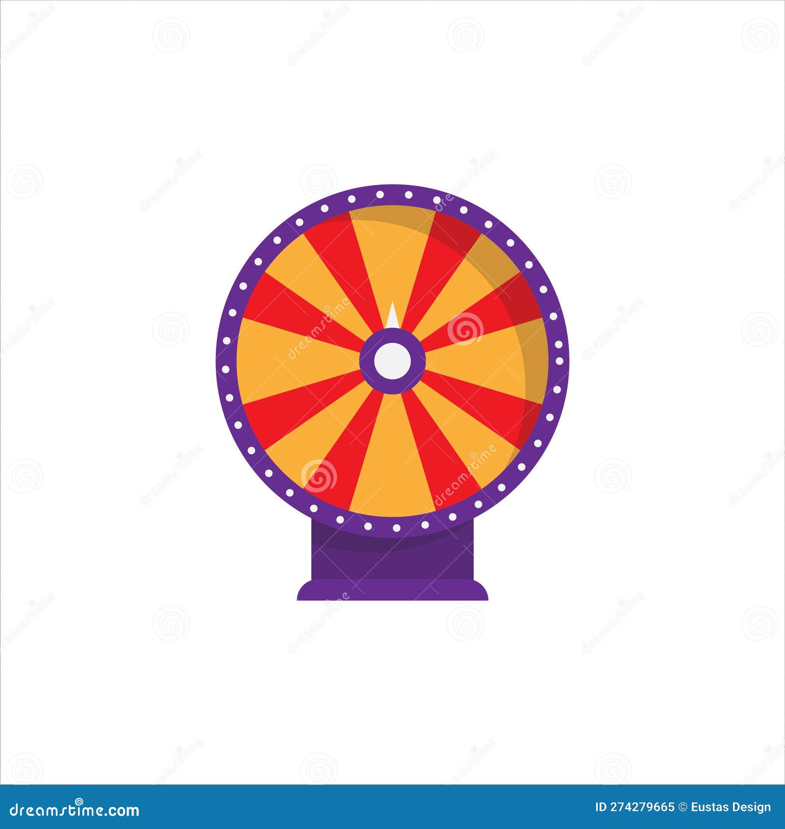 Game Fortune Wheel stock vector. Illustration of yellow - 274279665