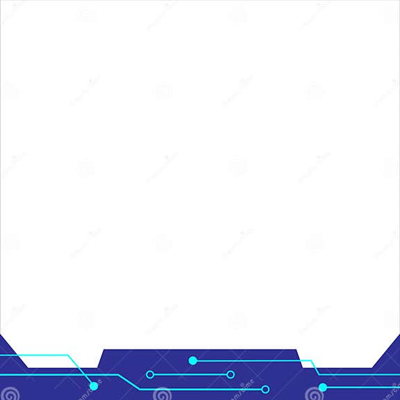 Tech Footer Graphic stock vector. Illustration of geometric - 276396091