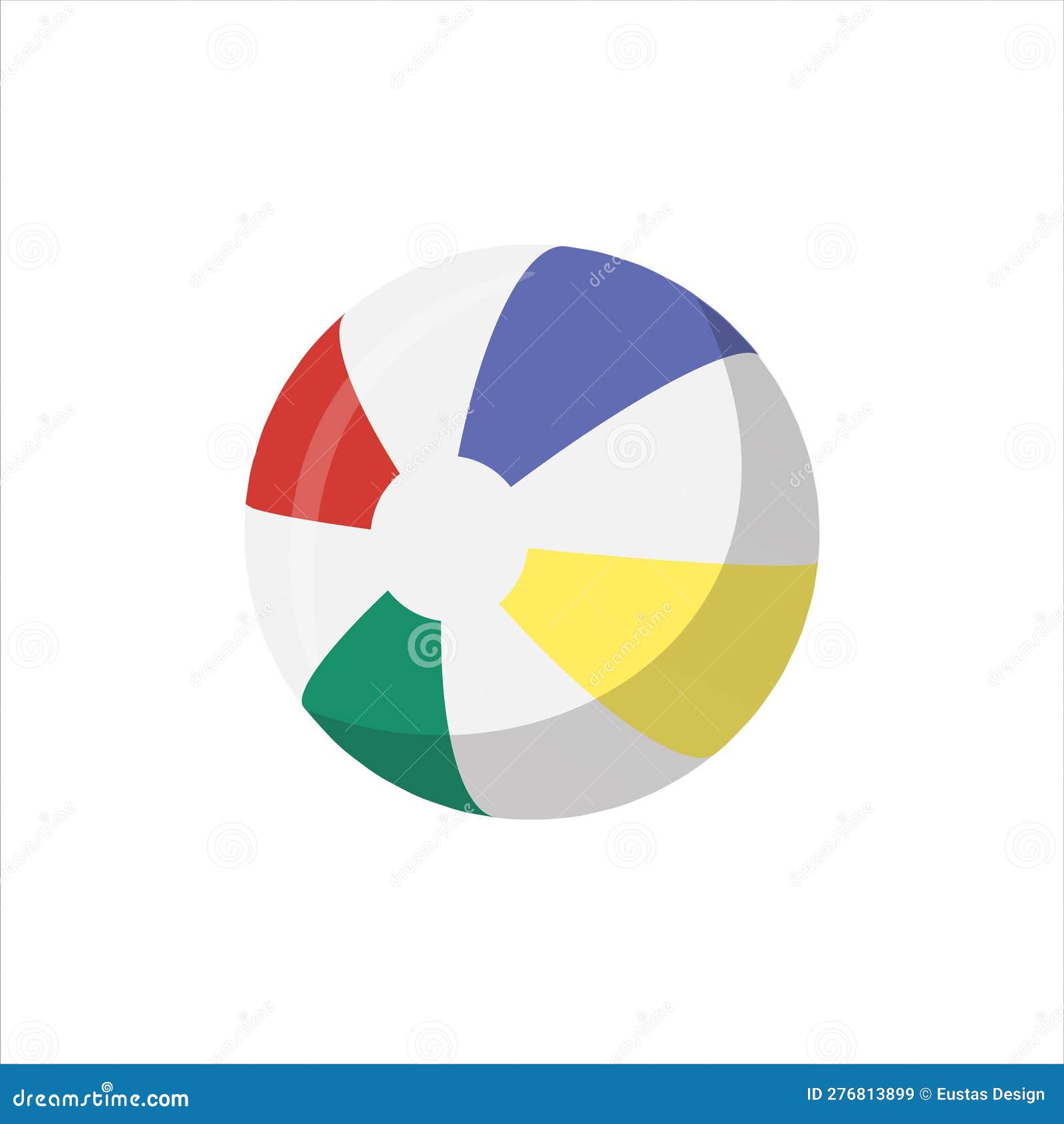 Summer Beach Ball stock vector. Illustration of cartoon - 276813899