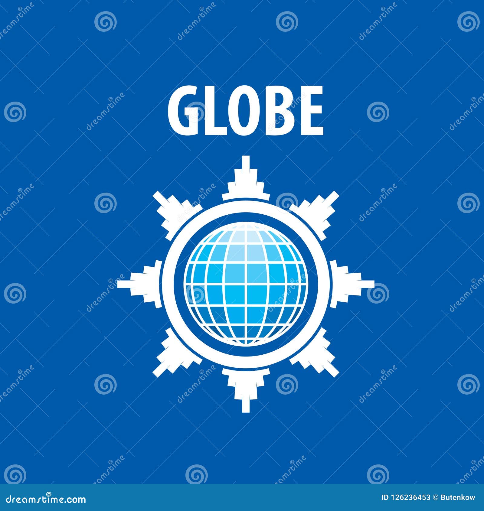 Earth Logo Template. Globe Sign Stock Vector - Illustration of planet ...