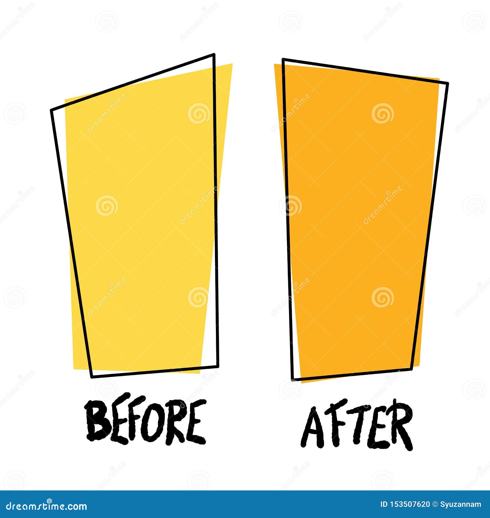 Before and after Template. Vector Illustration. Stock Vector ...