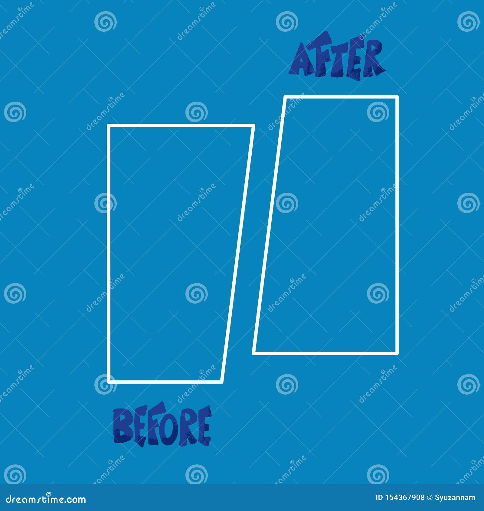 Before and after Template. Vector Illustration. Stock Vector ...