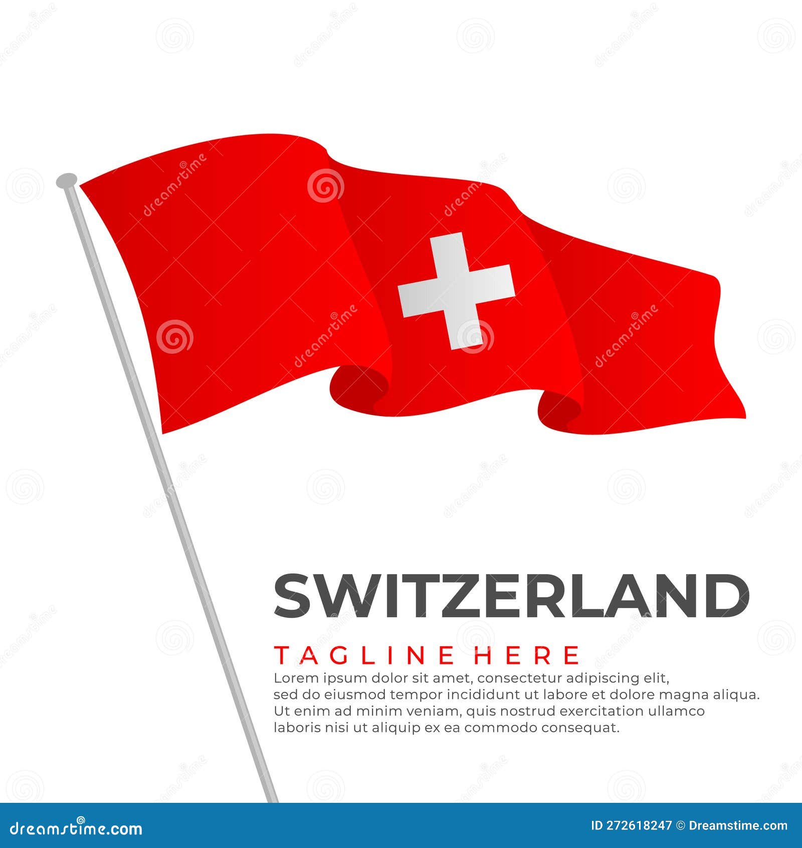 Template Vector Switzerland Flag Modern Design Stock Vector ...